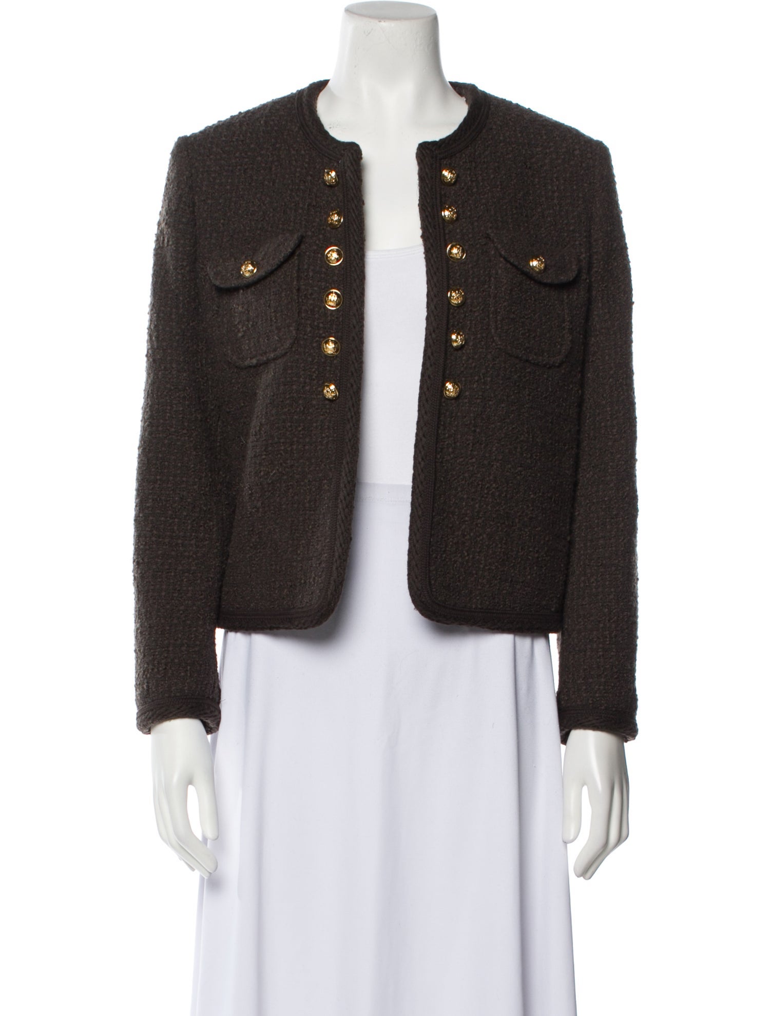 Celine Tweed Jacket w/ Tags - Brown Jackets, Clothing - CEL329686 | The ...