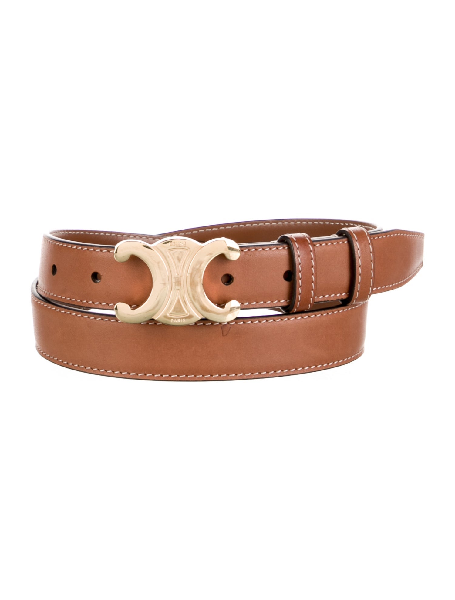 Celine Skinny Leather Belt - Brown Belts, Accessories - CEL330896 | The ...