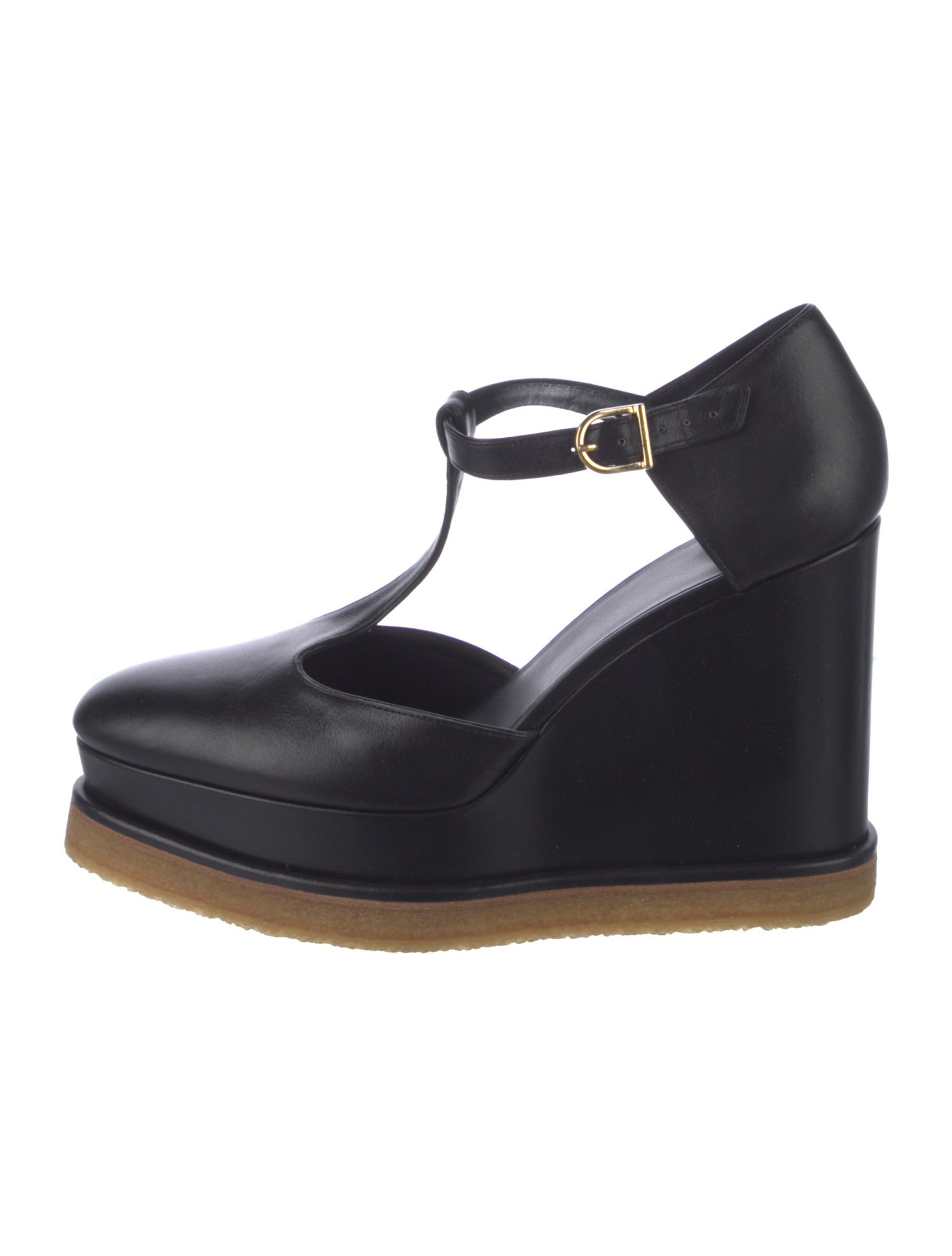 Celine Leather T-Strap Pumps - Black Pumps, Shoes - CEL334556 | The ...