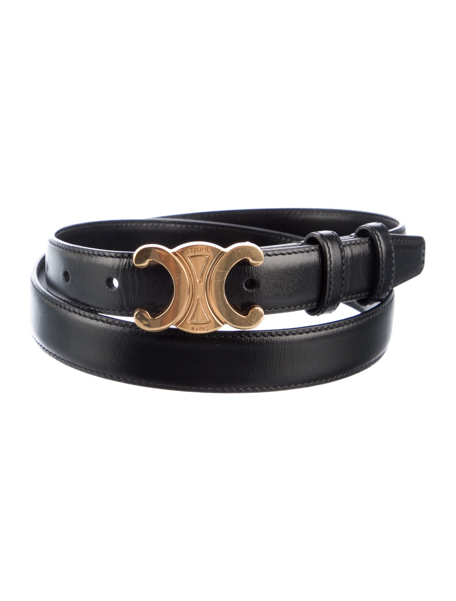 Celine Leather Belt - Black Belts, Accessories - CEL335252 | The RealReal
