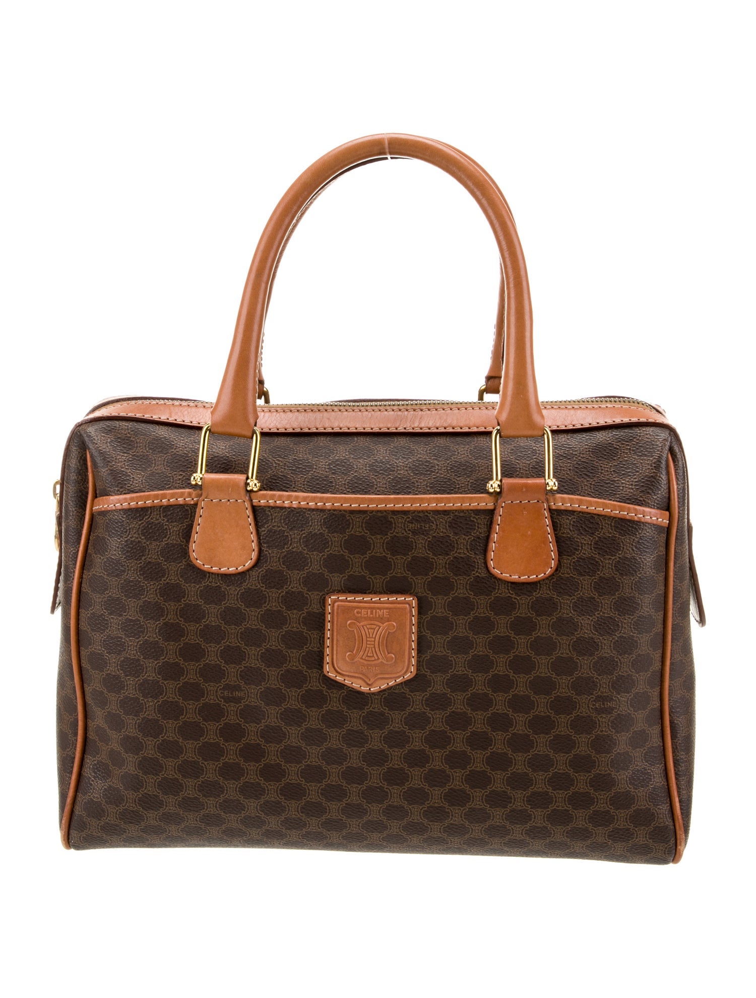 Celine Triomphe Top Handle Bag - Brown Handle Bags, Handbags ...