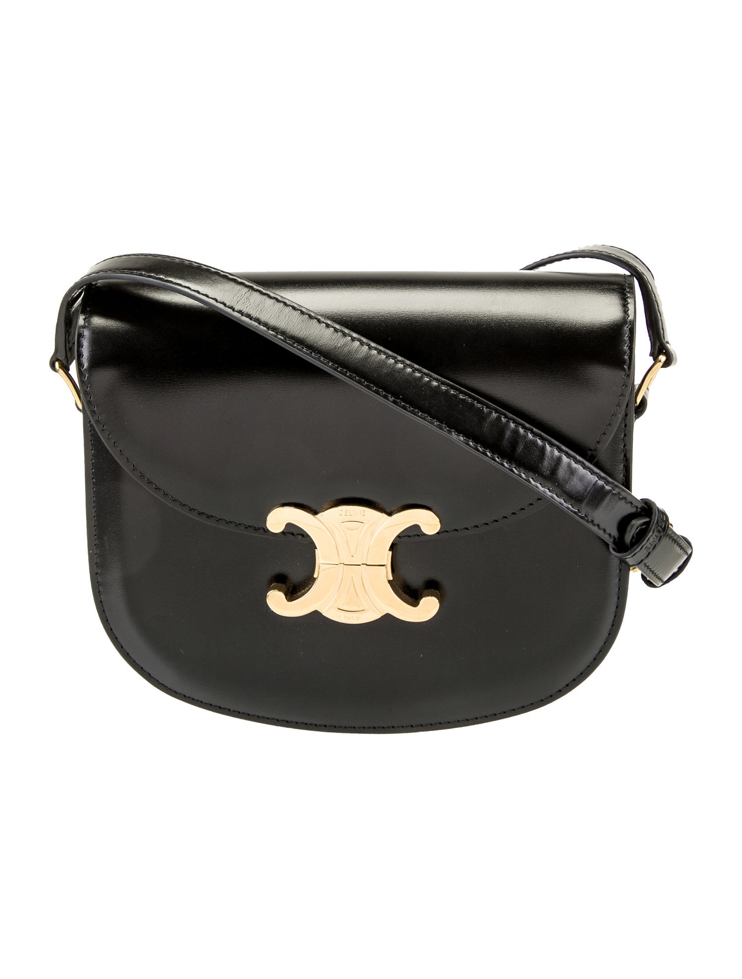 Celine Canvas Triomphe Medium 2024 - Black Crossbody Bags, Handbags ...