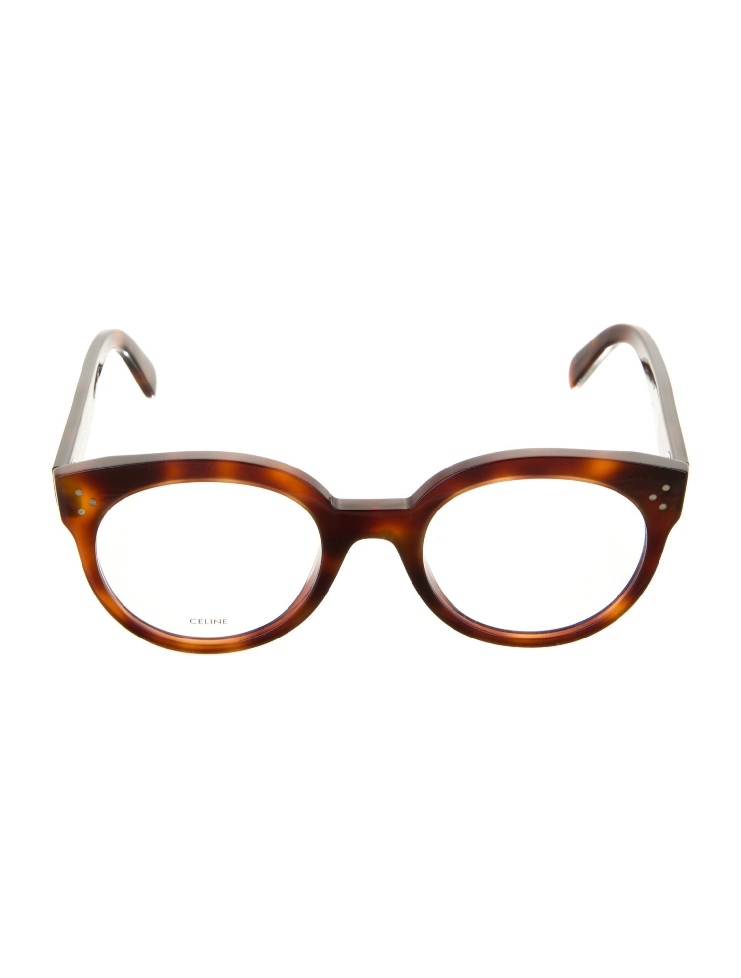 Celine Round Eyeglasses - Brown Eyeglasses, Accessories - CEL340251 ...