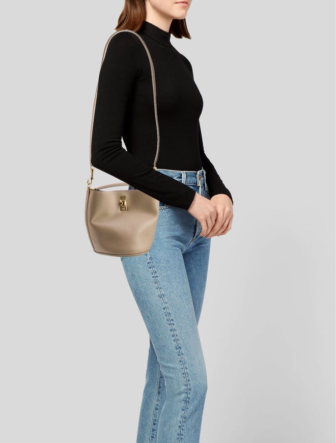 Chloé Leather Marcie Handle Bag w/Tags - Blue Handle Bags, Handbags ...