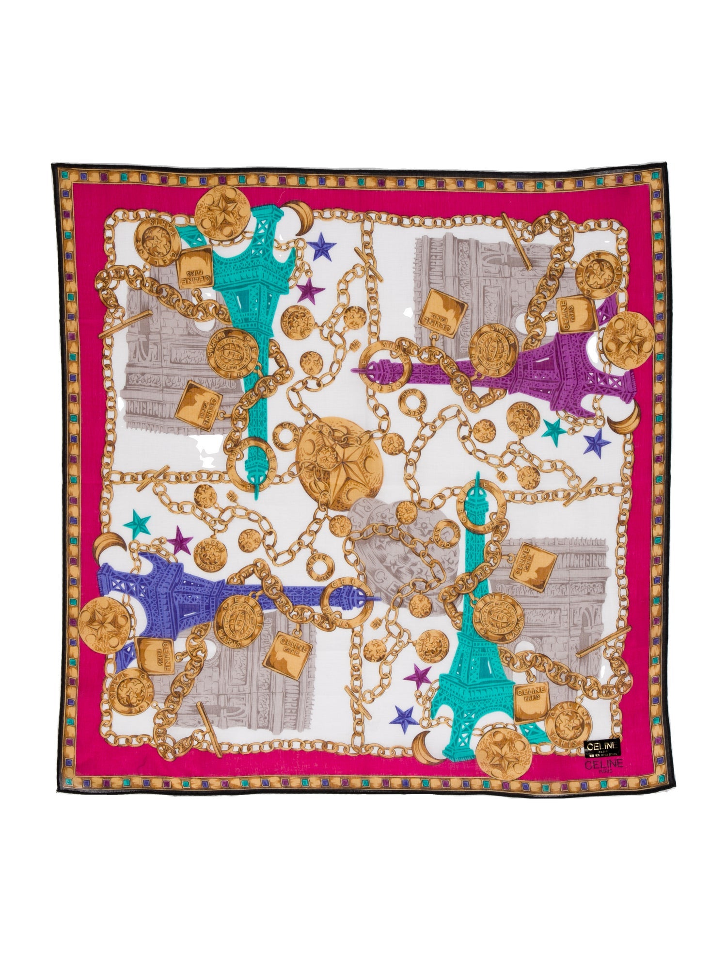 Celine Printed Scarf - Pink Scarves and Shawls, Accessories - CEL342889 ...
