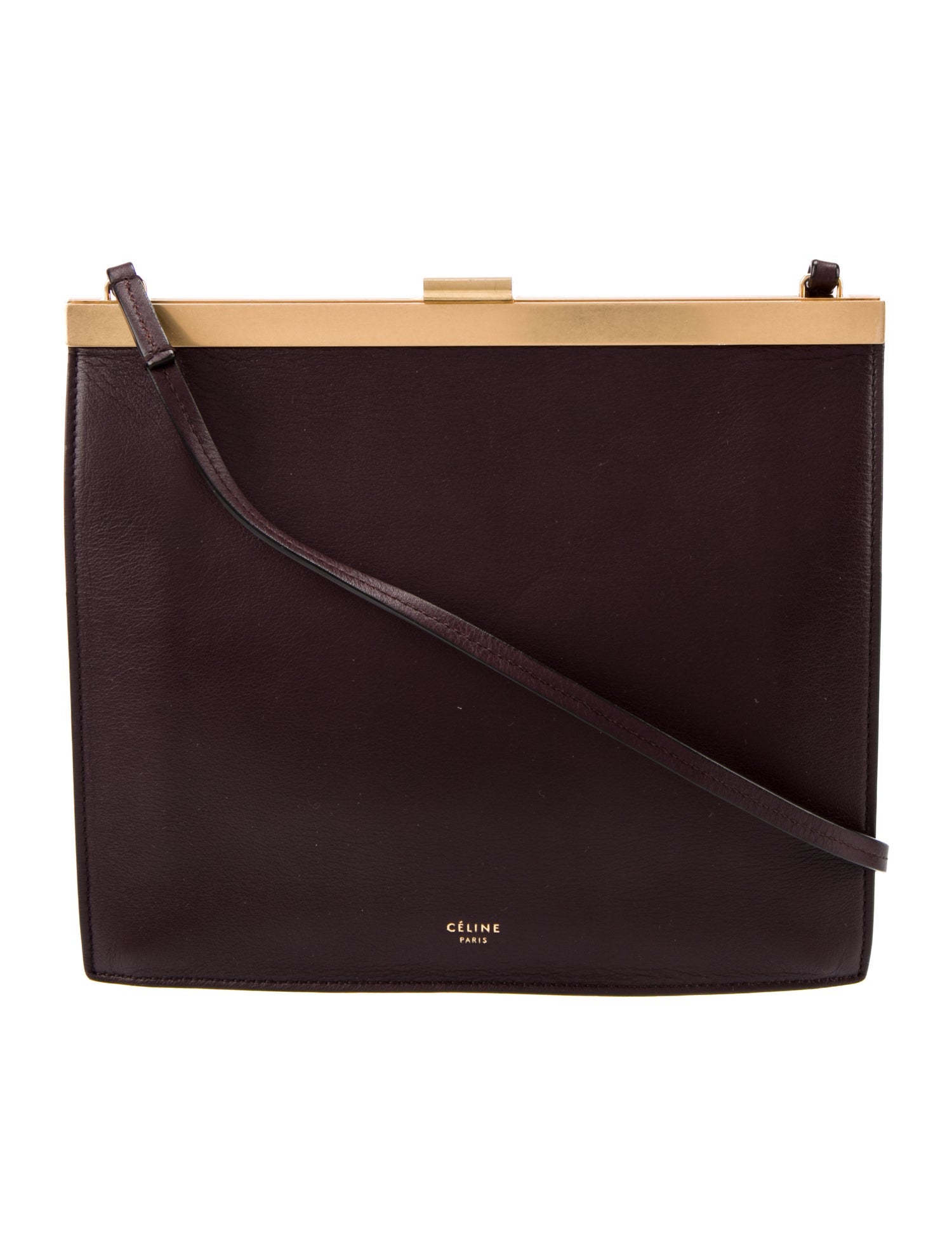 Celine Leather Clasp Mini - Purple Crossbody Bags, Handbags - CEL343293 ...