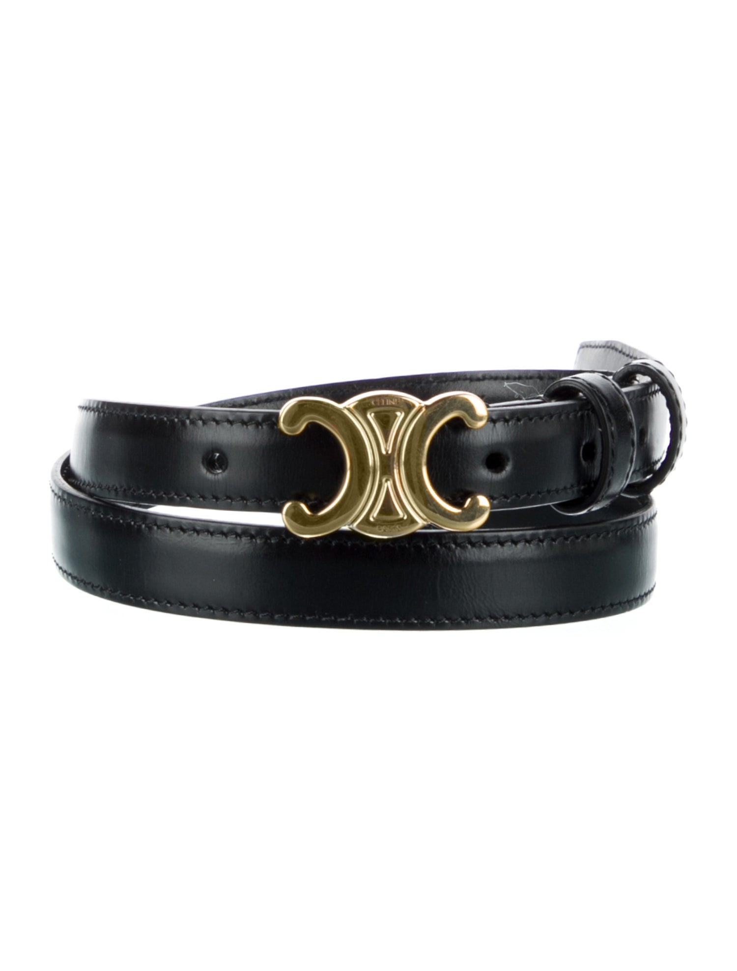 Celine Skinny Leather Belt - Black Belts, Accessories - CEL352129 | The ...