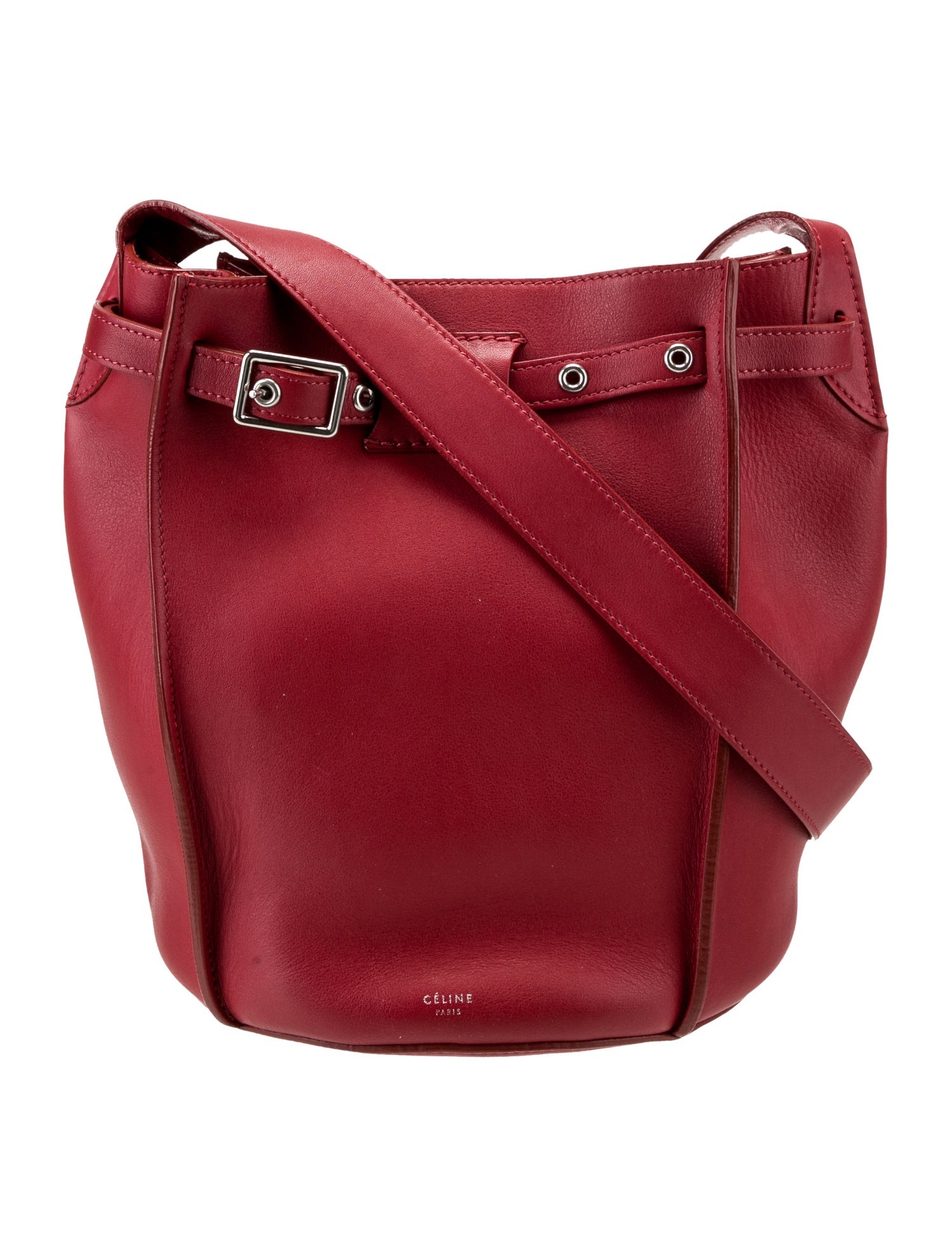 Celine Leather Big Bag - Red Bucket Bags, Handbags - CEL352425 | The ...