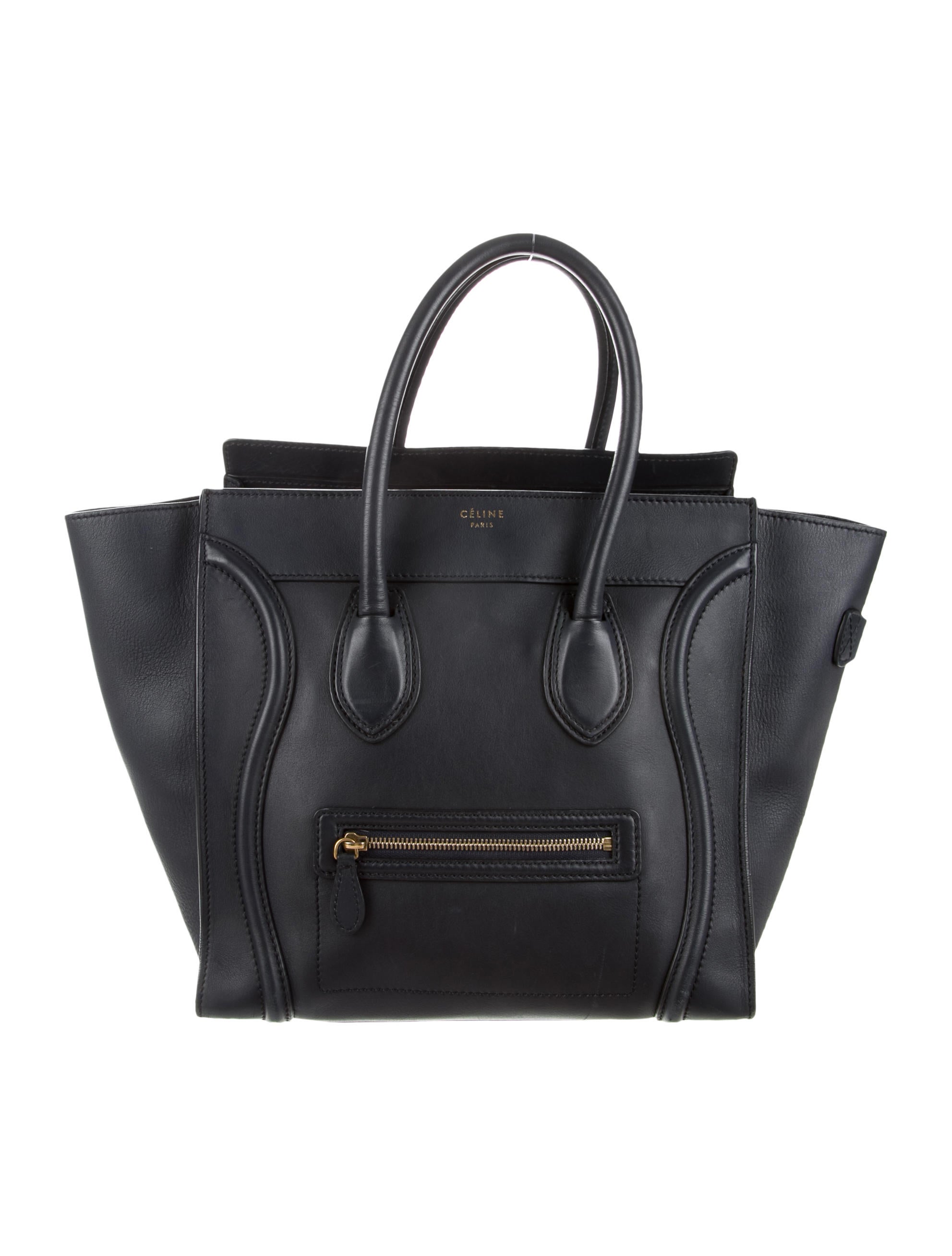 Celine Céline Mini Luggage Tote - Blue Totes, Handbags - CEL37356 | The ...