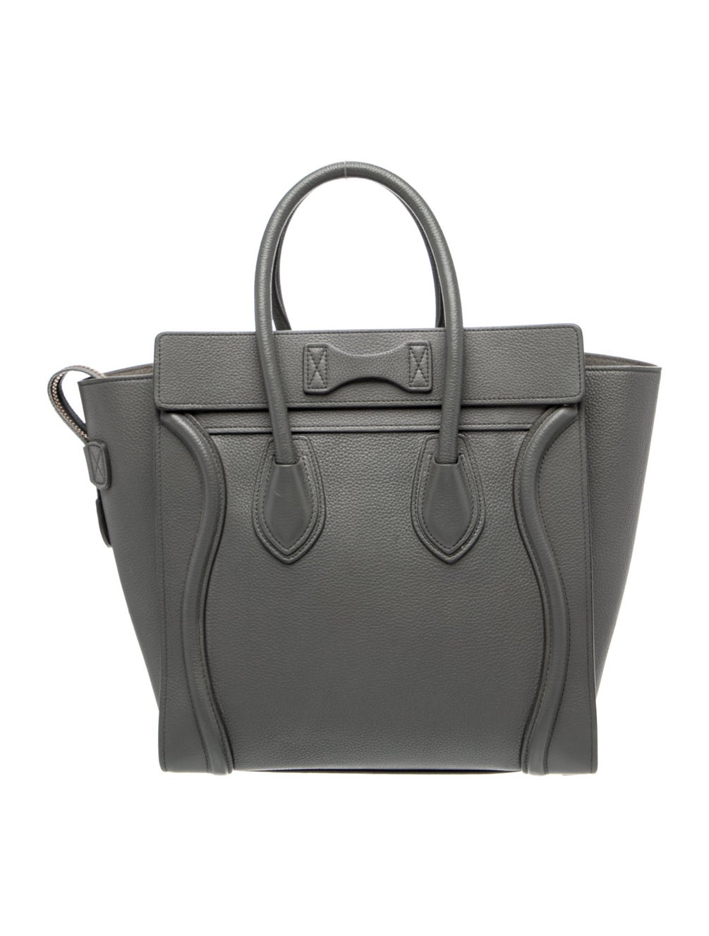 Celine Leather Luggage Micro - Grey Handle Bags, Handbags - CEL373859 ...