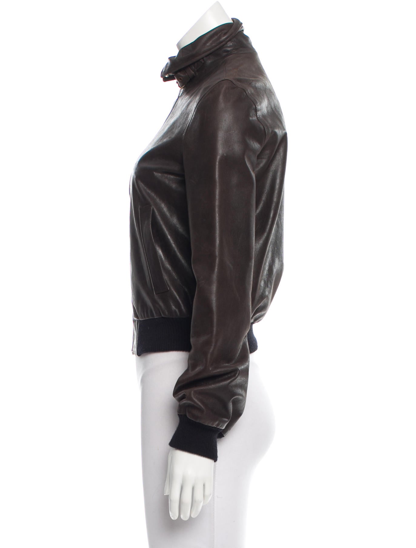 Celine Céline Leather Bomber Jacket - Brown Jackets, Clothing ...