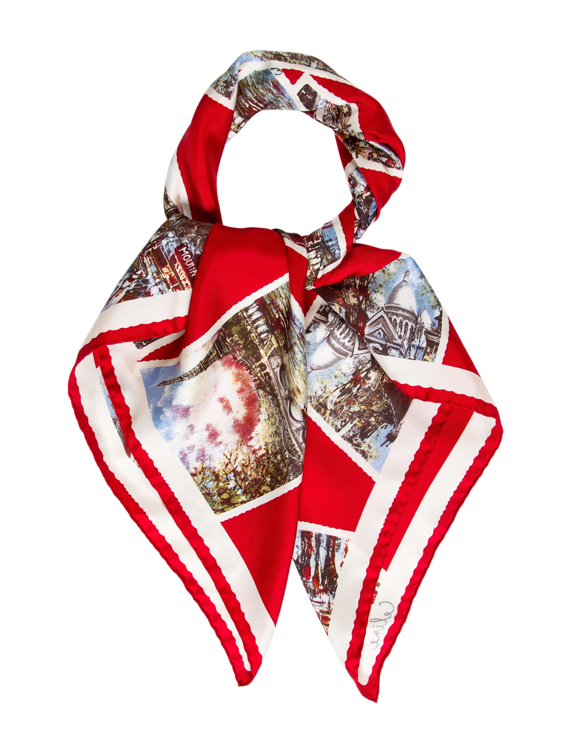 Celine Céline Silk Moulin Rouge Scarf - Accessories - CEL49028 | The ...