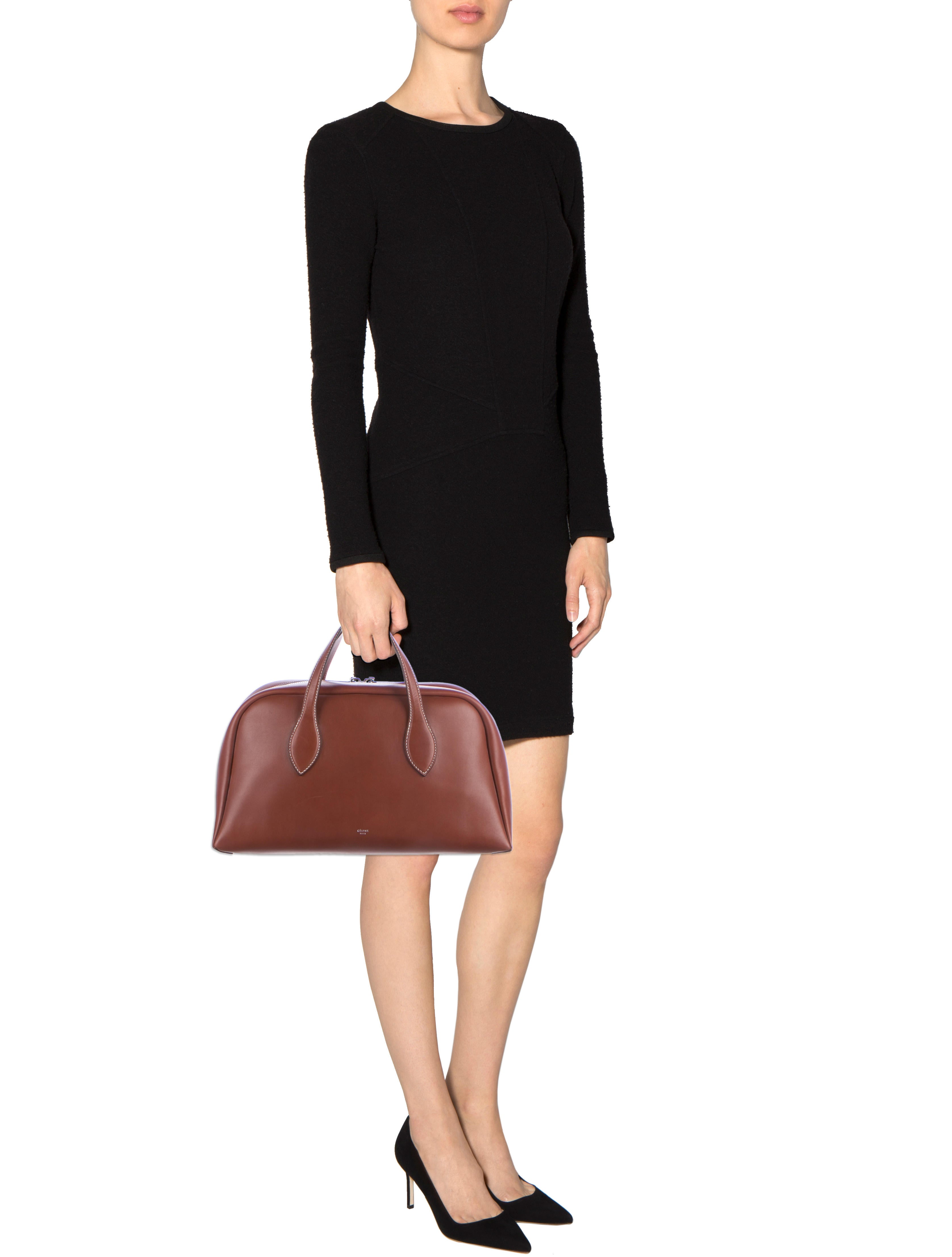 Celine Céline 2017 Bowling Bag w/ Tags - Brown Handle Bags, Handbags ...