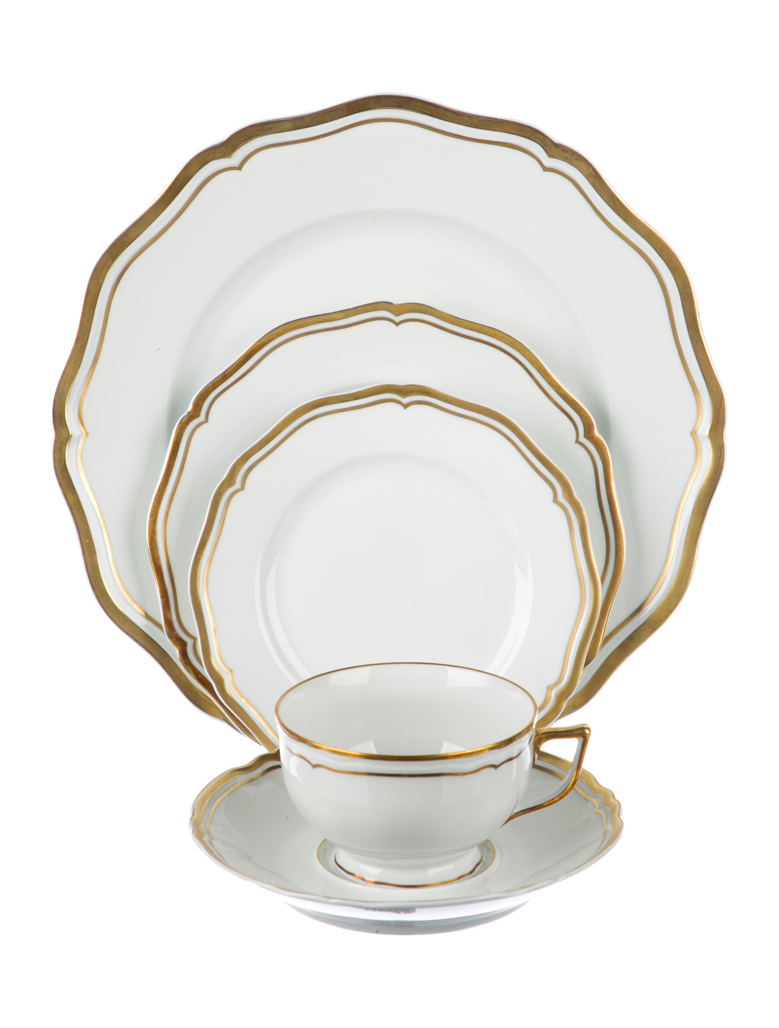 Céralene A. Raynaud Limoges 65-Piece Marie Antoinette Tableware Set ...