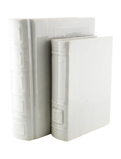 Ceramic Pair of Decorative Ceramic Books - Decor & Accessories ...