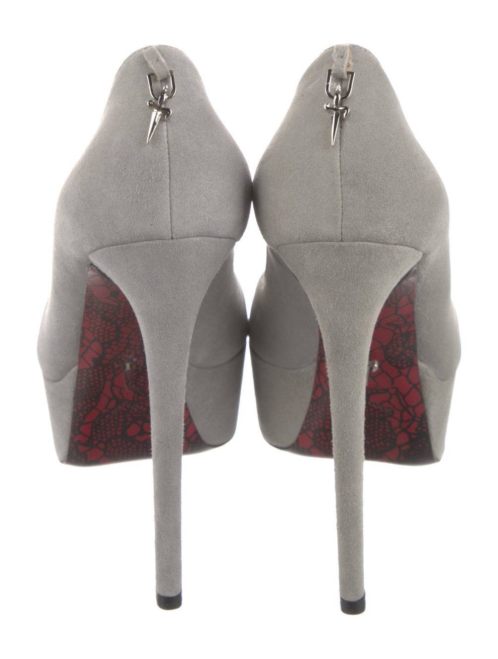 Cesare Paciotti Suede Pumps - Grey Pumps, Shoes - CES24590 | The RealReal