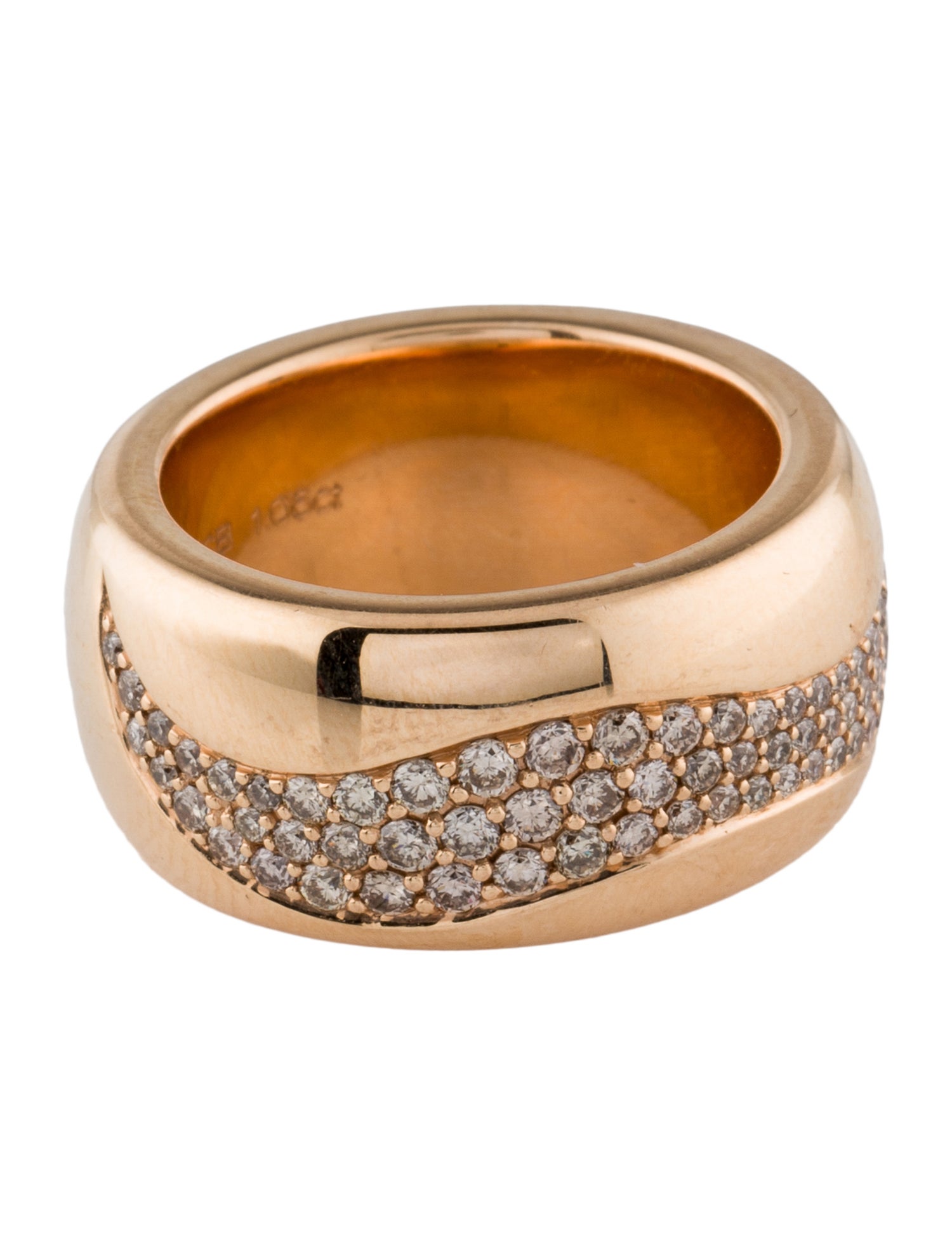 Carl F. Bucherer 18K 1.06ctw Diamond Band Ring - Band, Rings - CFB20086 ...