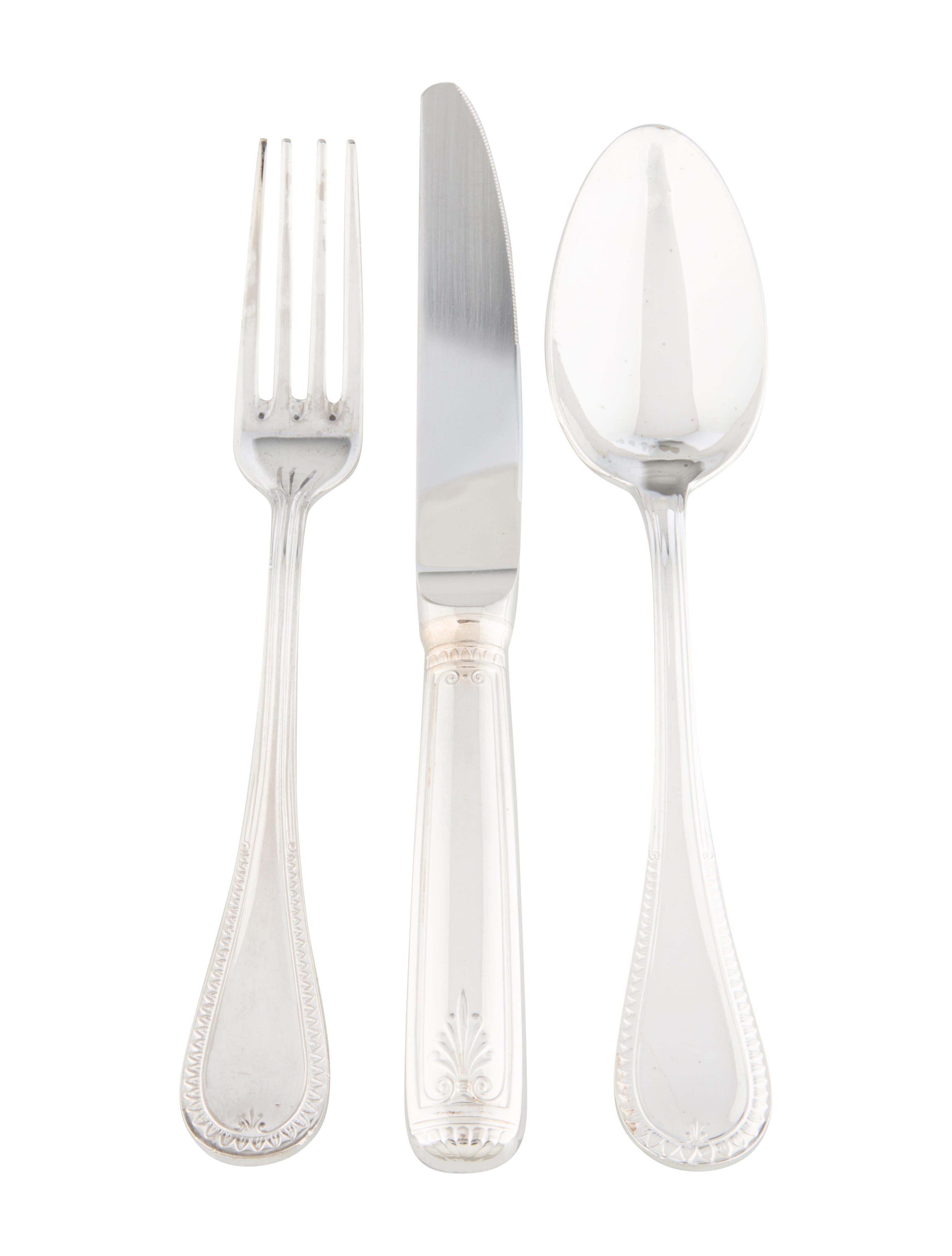 Christofle 30-Piece Malmaison Flatware Set - Silver, 30 pieces ...
