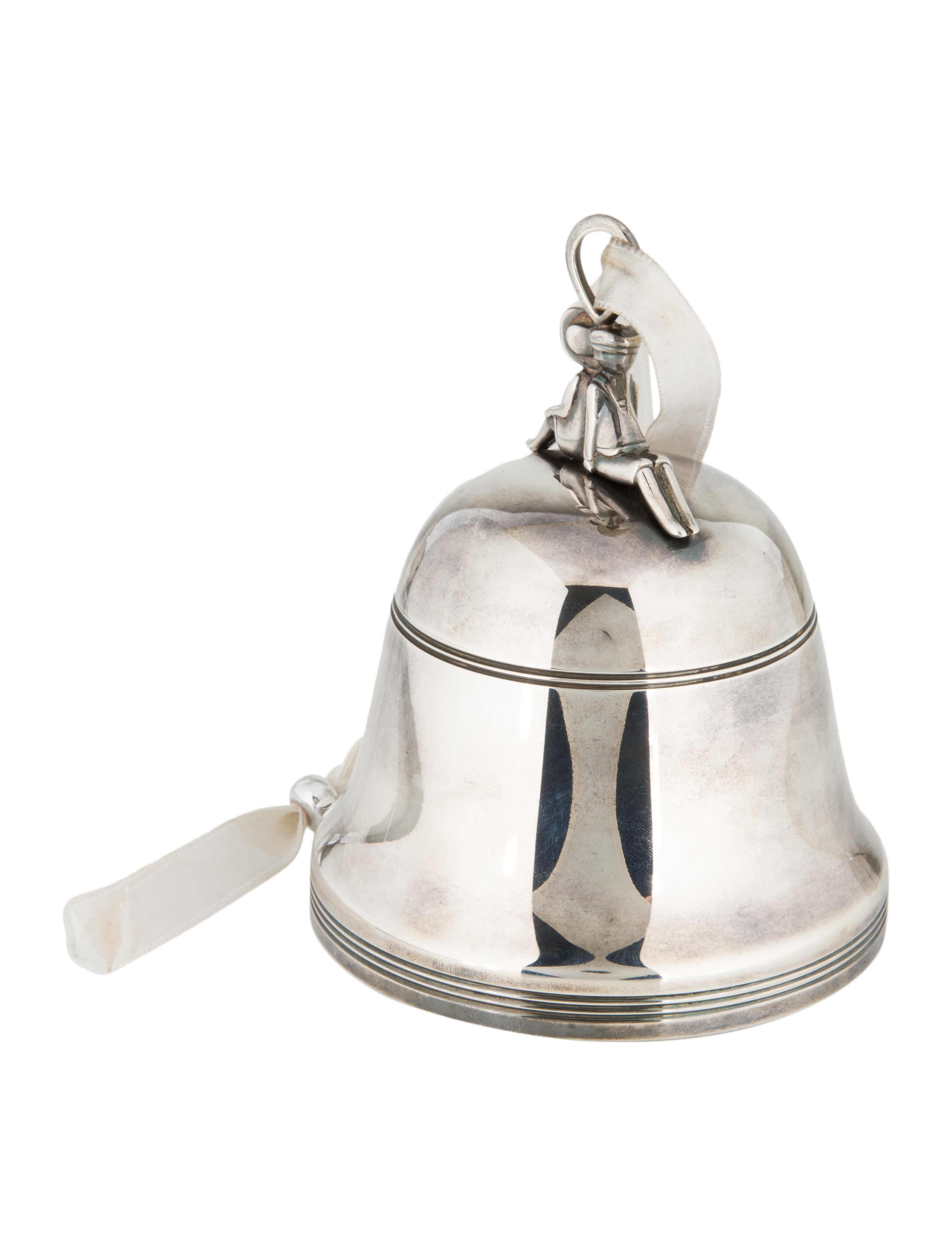 Christofle Leo et Lea Musical Bell - Silver Kids Decor & Accessories ...