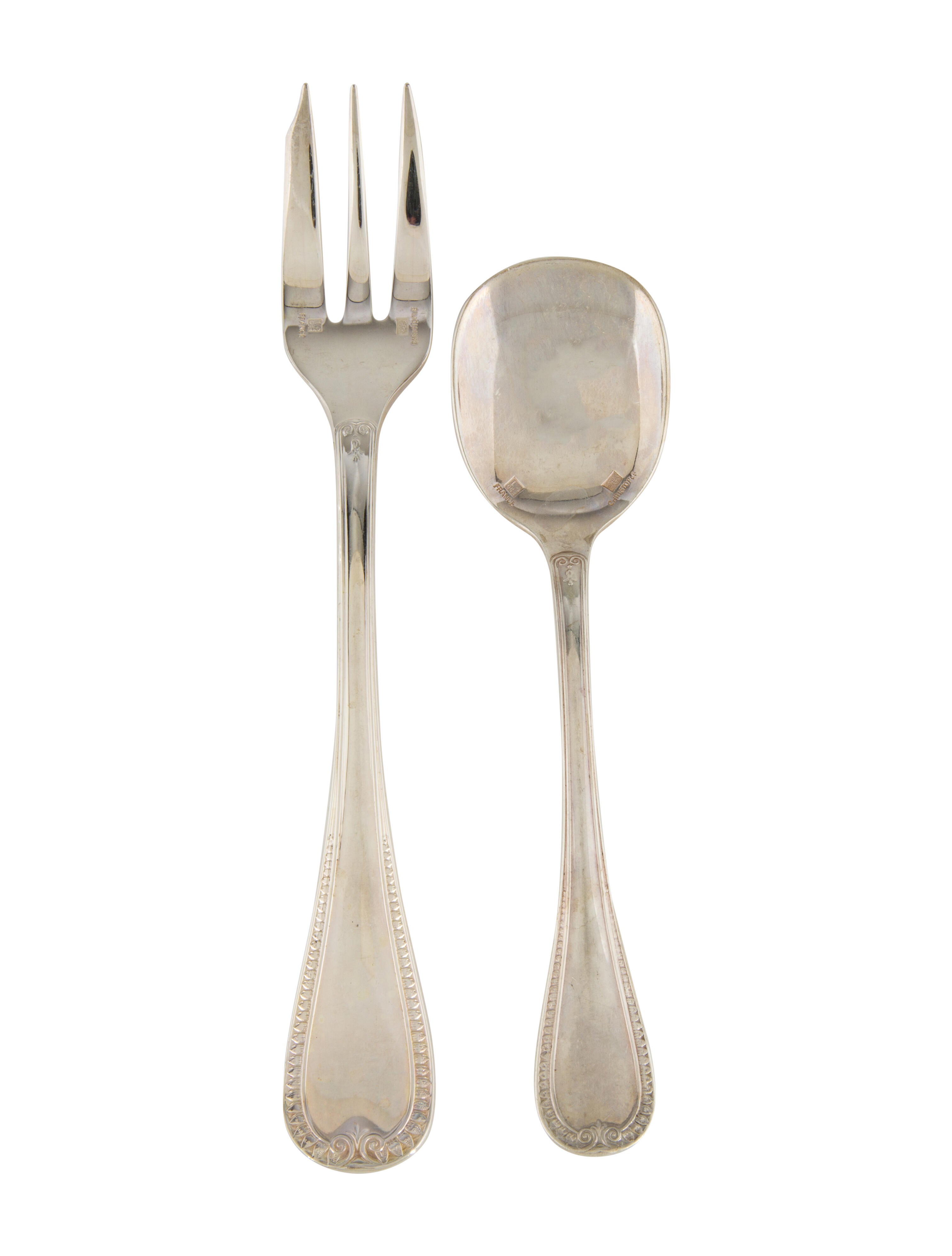 Christofle 11-Piece Malmaison Flatware Set - Silver, 11 pieces ...