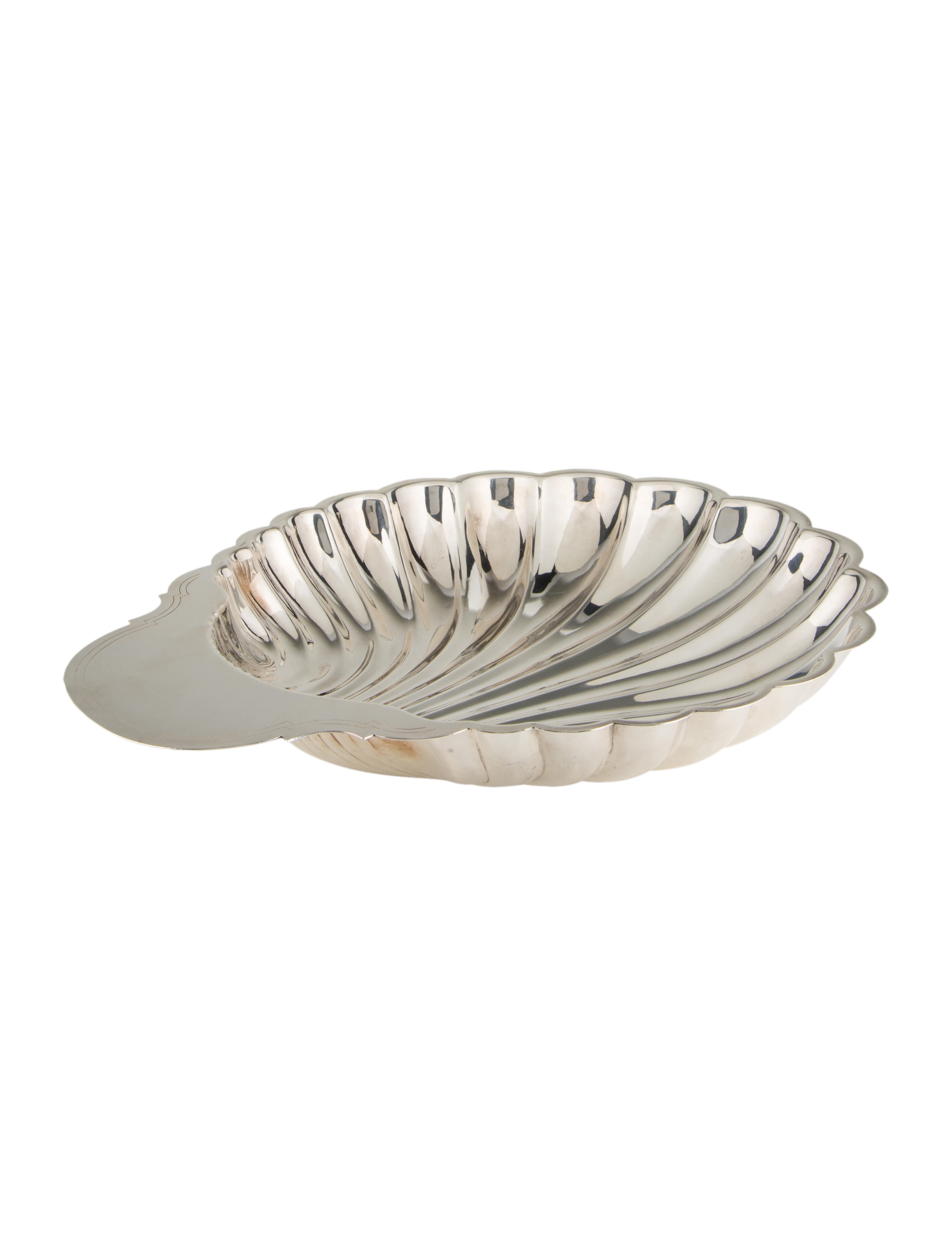 Christofle Fleuron Shell Serving Dish - Metallic Decorative Accents ...