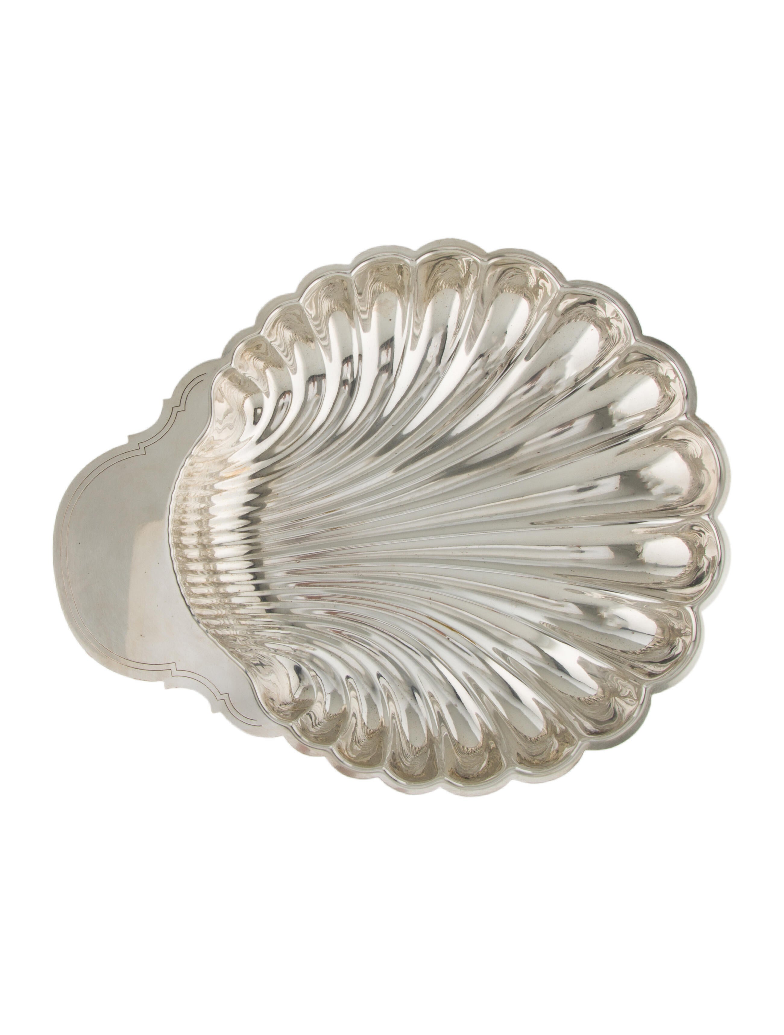 Christofle Oval Silverplate Serving Tray - Silver Serveware, Tabletop ...