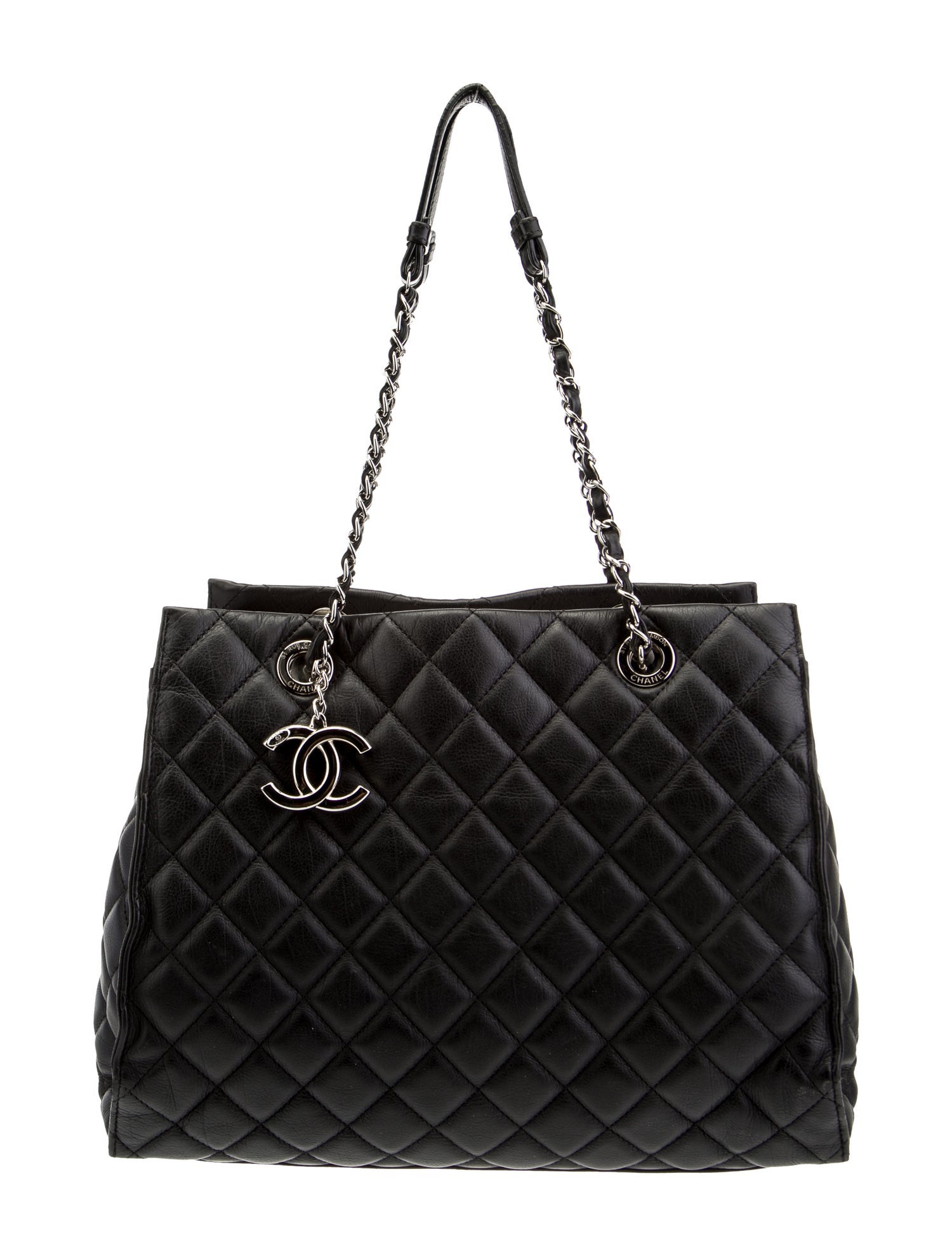 Chanel Large Chic And Soft Tote w/ Pouch - Black Totes, Handbags ...
