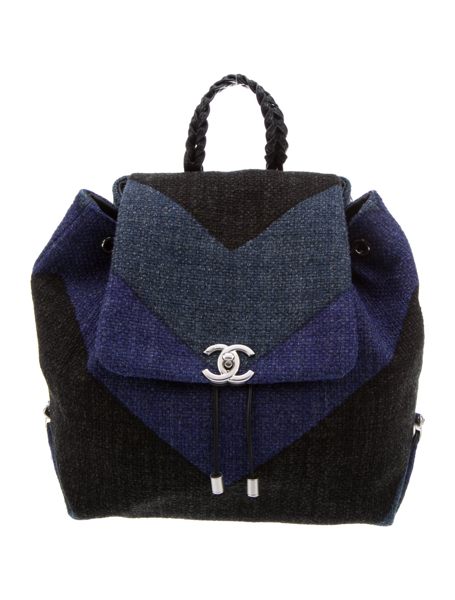 Chanel Braided With Style Backpack - Blue Backpacks, Handbags ...