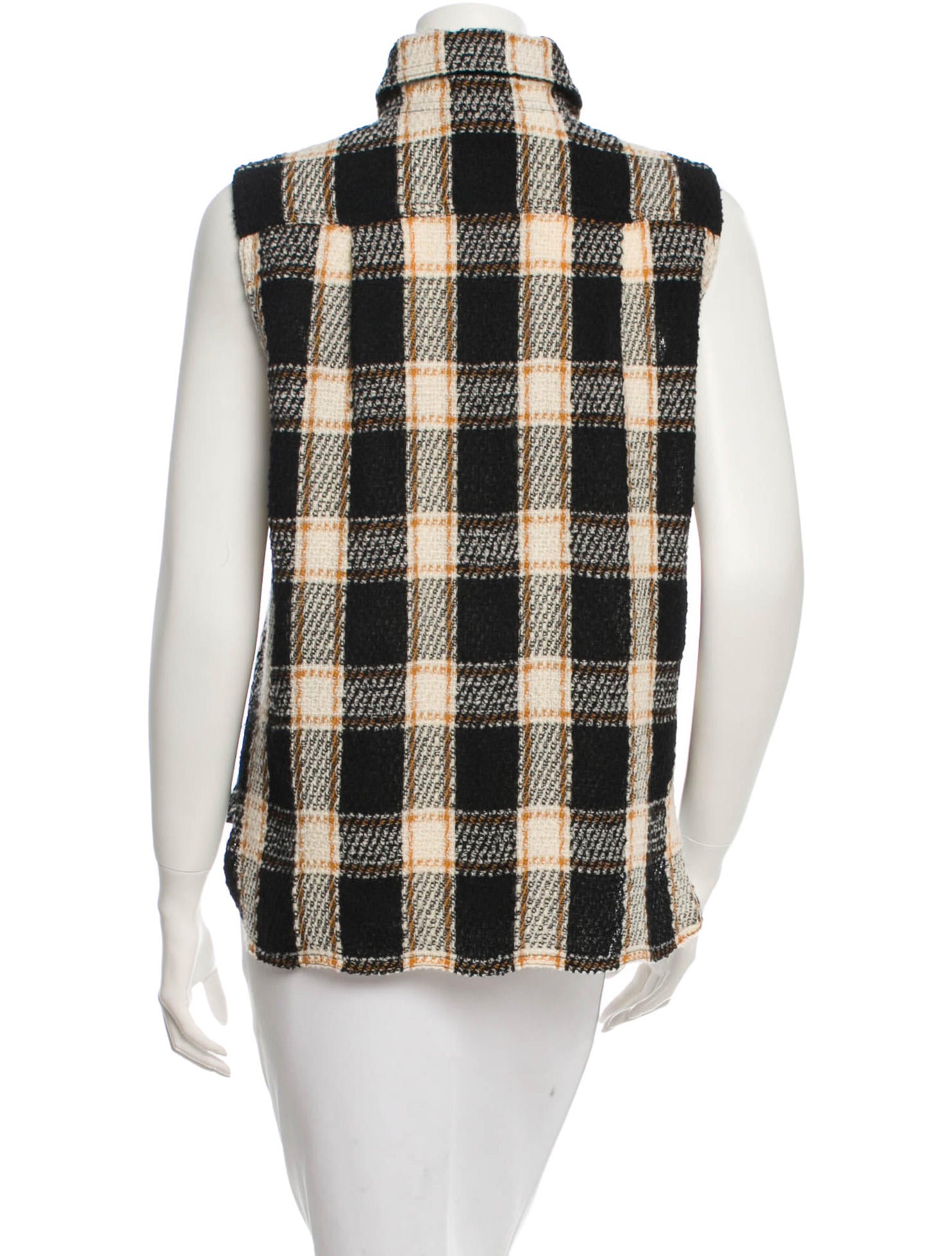 Chanel Wool Plaid Top - Clothing - CHA100169 | The RealReal