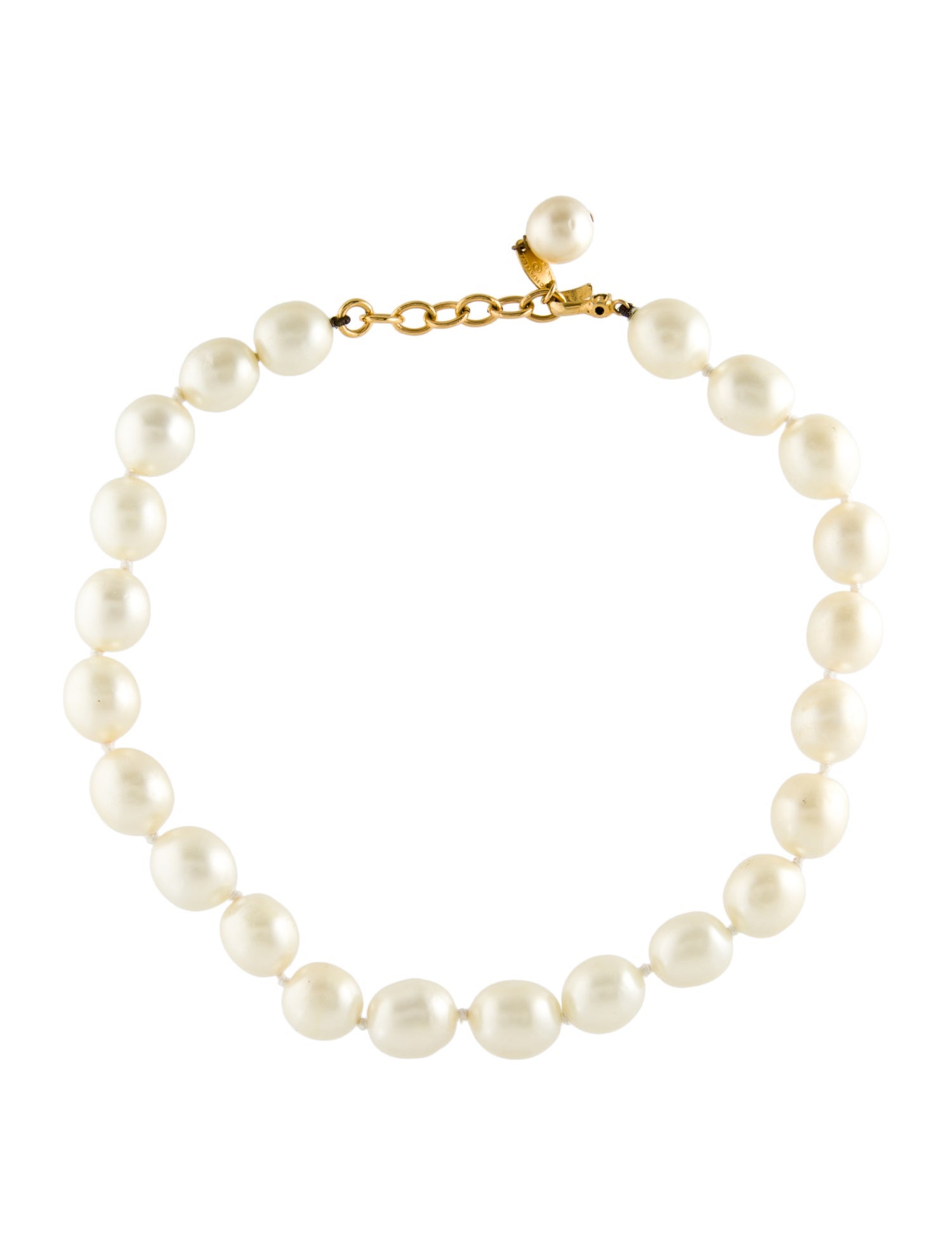 Chanel Candy Necklace - Gold-Tone Metal Bead Strand, Necklaces ...