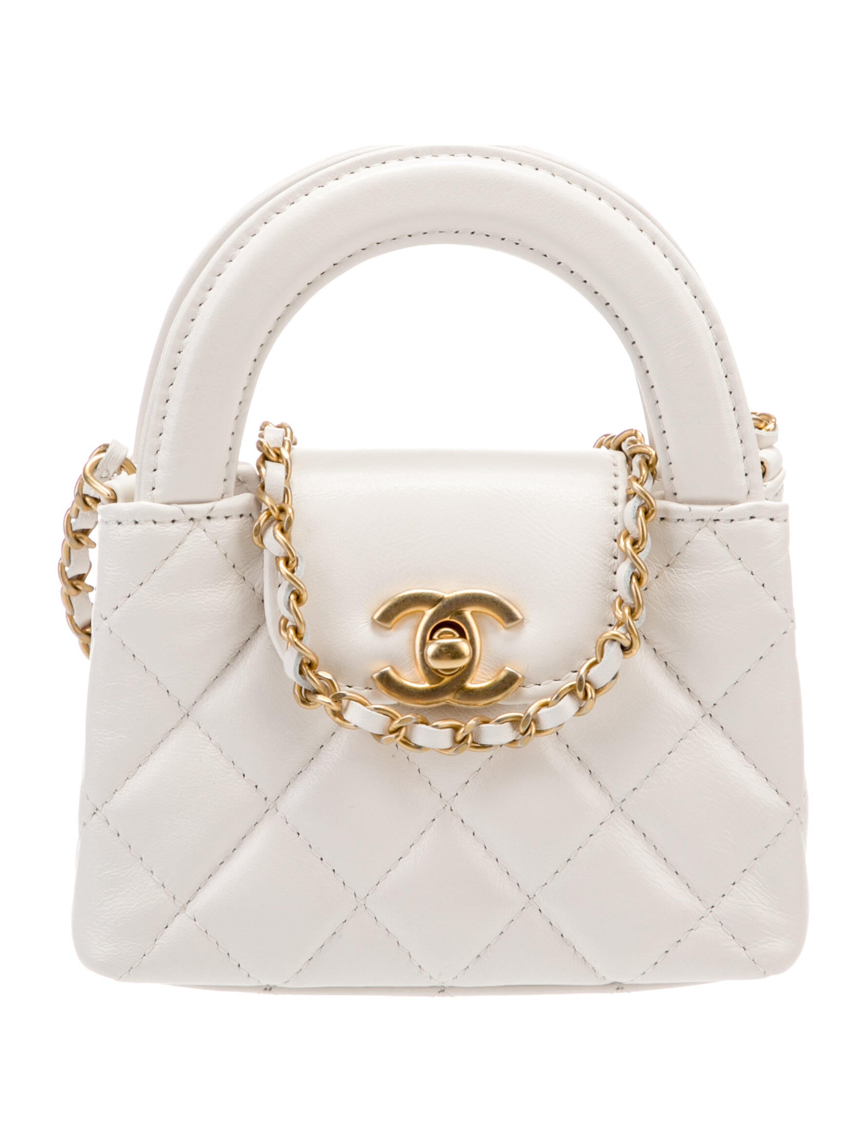 Chanel 2023 Nano Kelly Shopper - White Mini Bags, Handbags - CHA1002661 ...