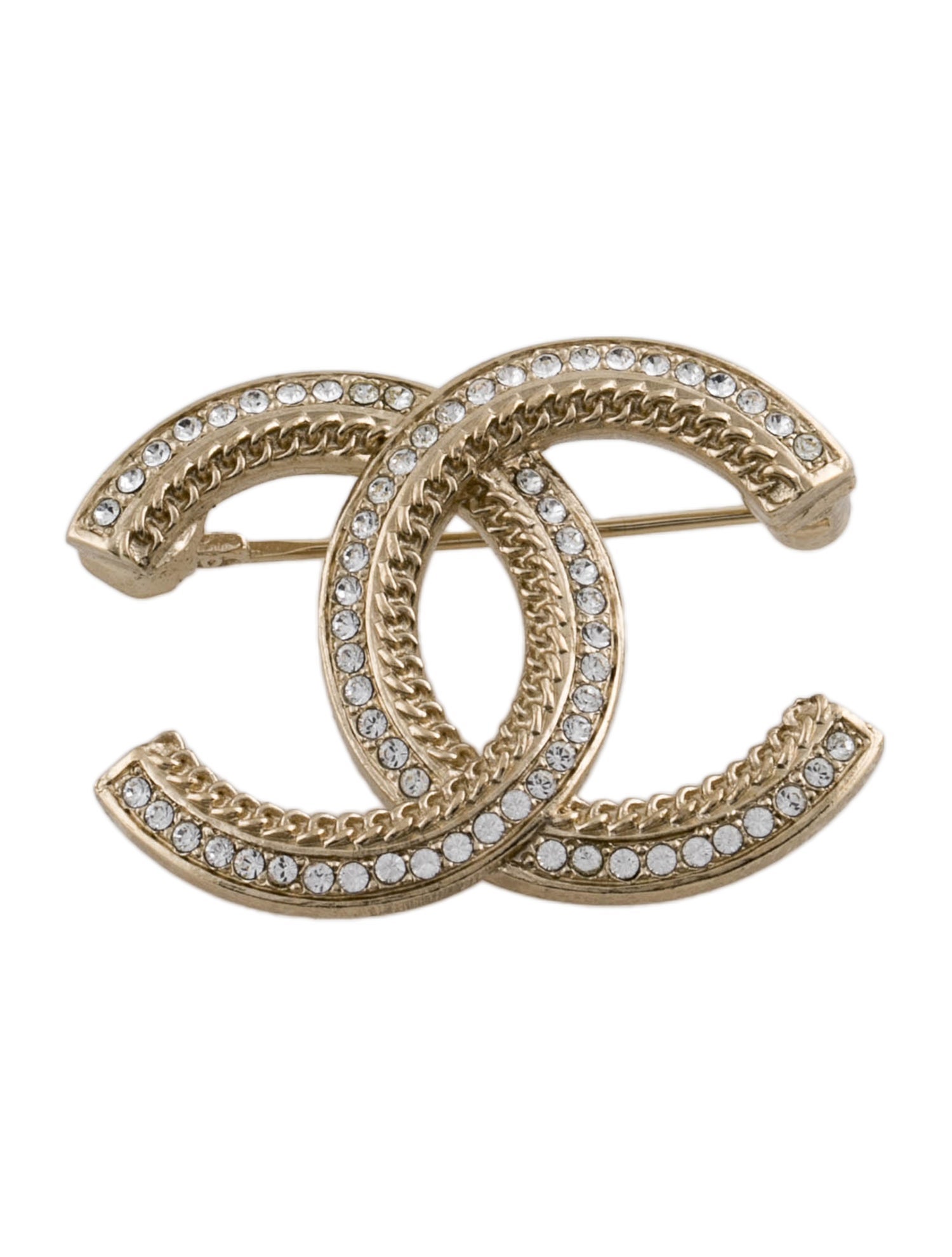 Chanel Strass CC Brooch - Gold-Plated - CHA1004718 | The RealReal
