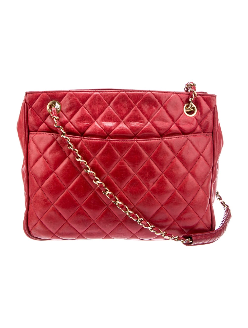Chanel Quilted Chain Tote - Burgundy Shoulder Bags, Handbags ...
