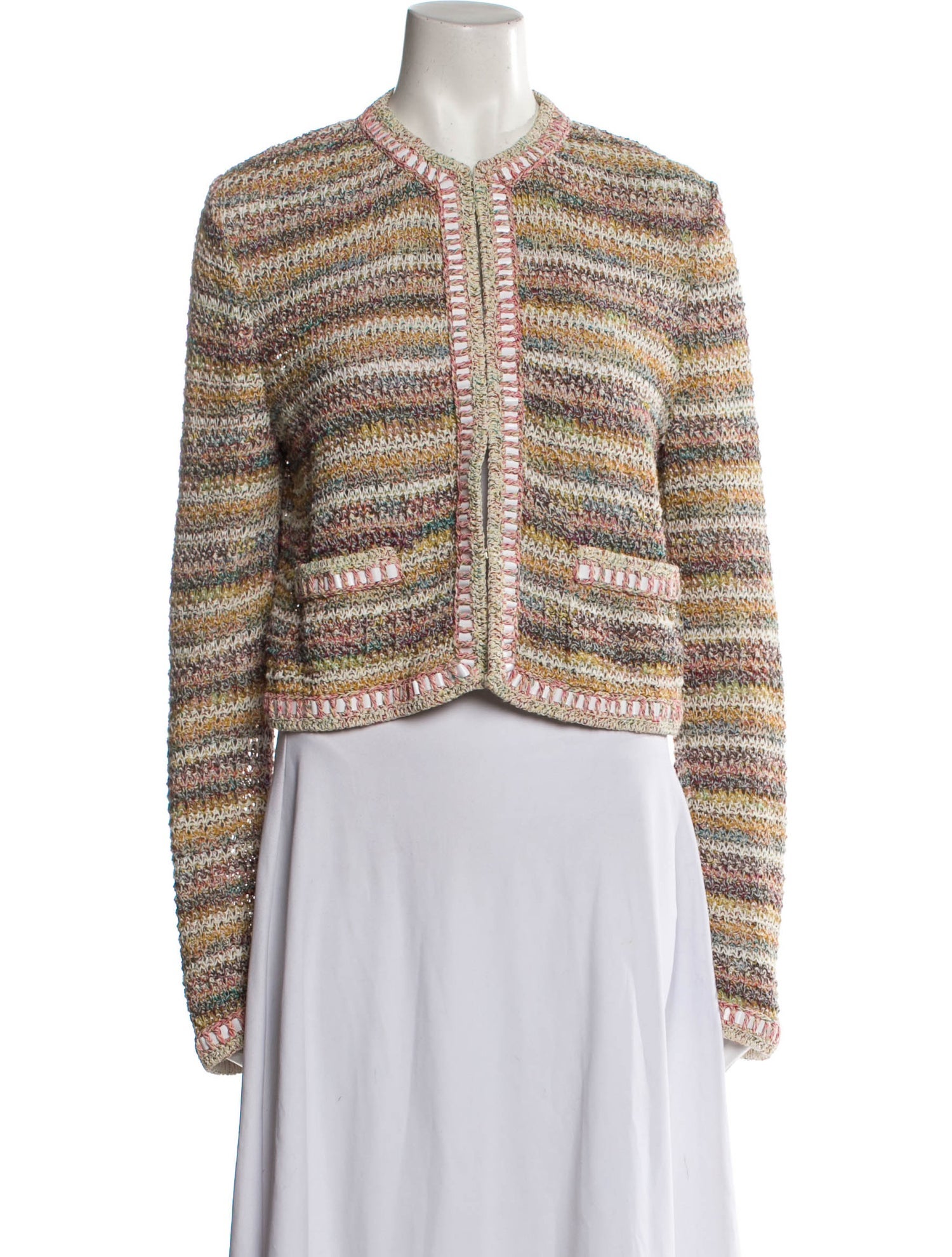 Chanel 2017 Striped Sweater - Neutrals Knitwear, Clothing - CHA1005012 ...