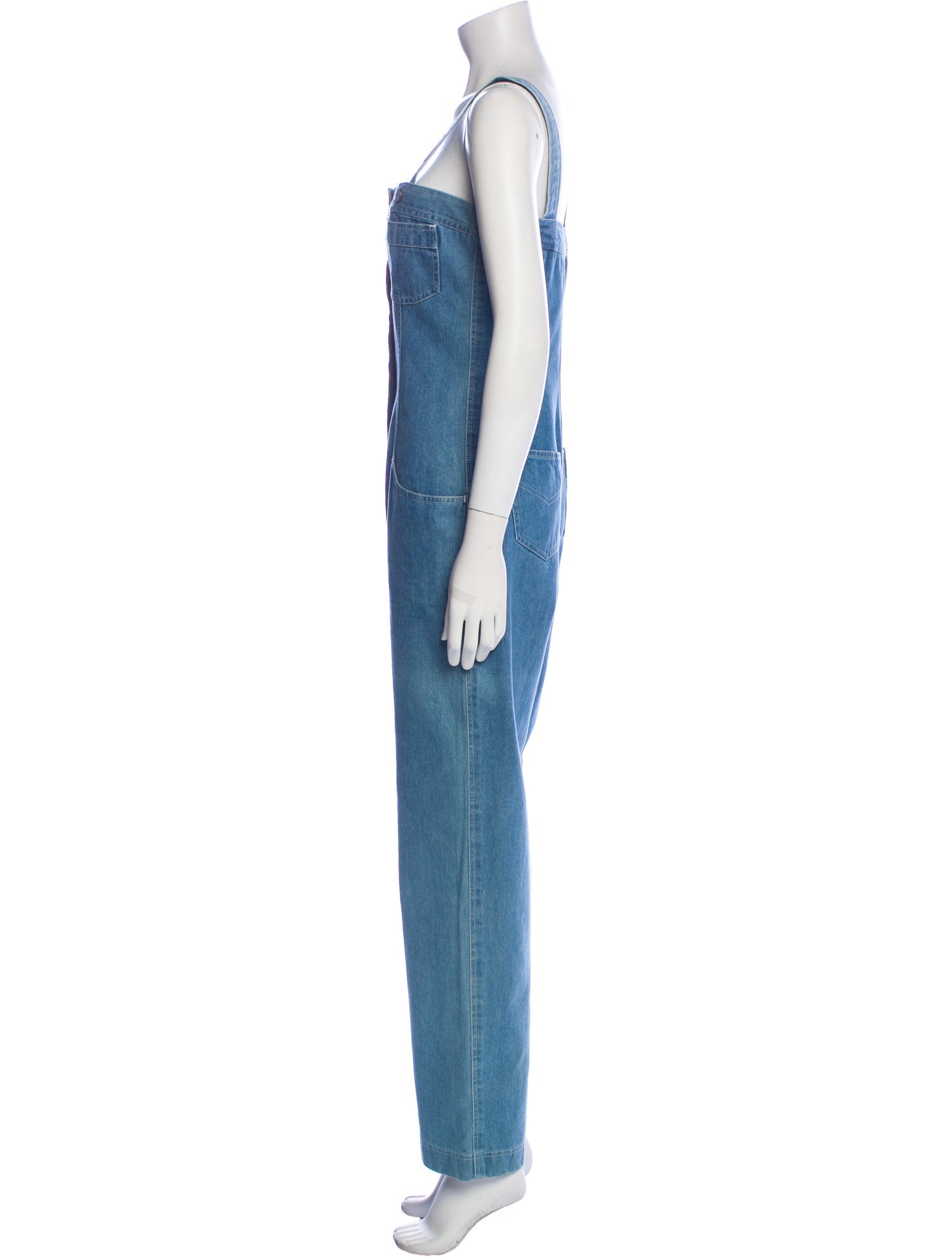 Chanel Vintage 1999 Jumpsuit - Blue, 5.25" Rise Jumpsuits and Rompers ...