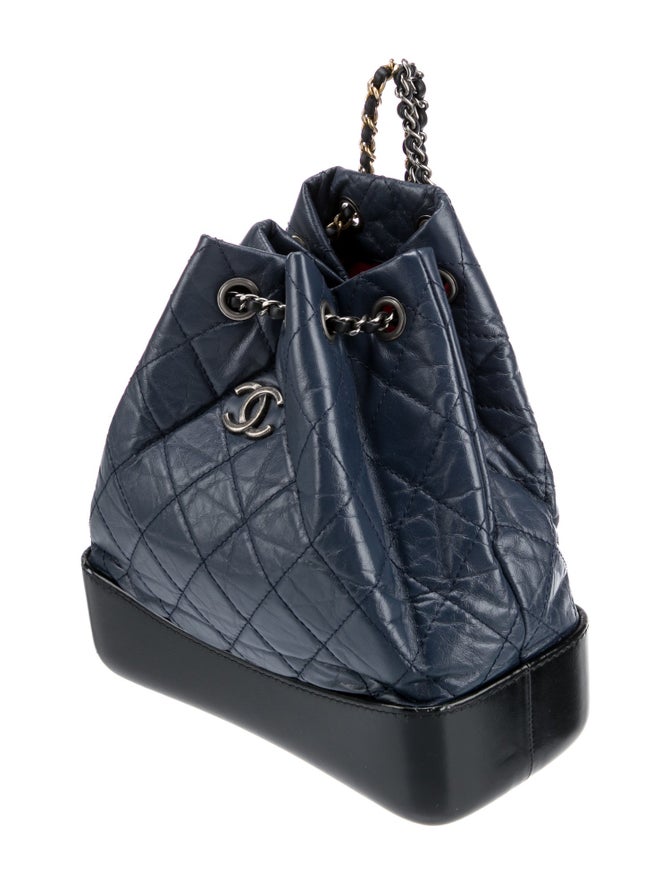 Chanel Small Gabrielle Backpack - Blue Backpacks, Handbags - CHA1009990 ...