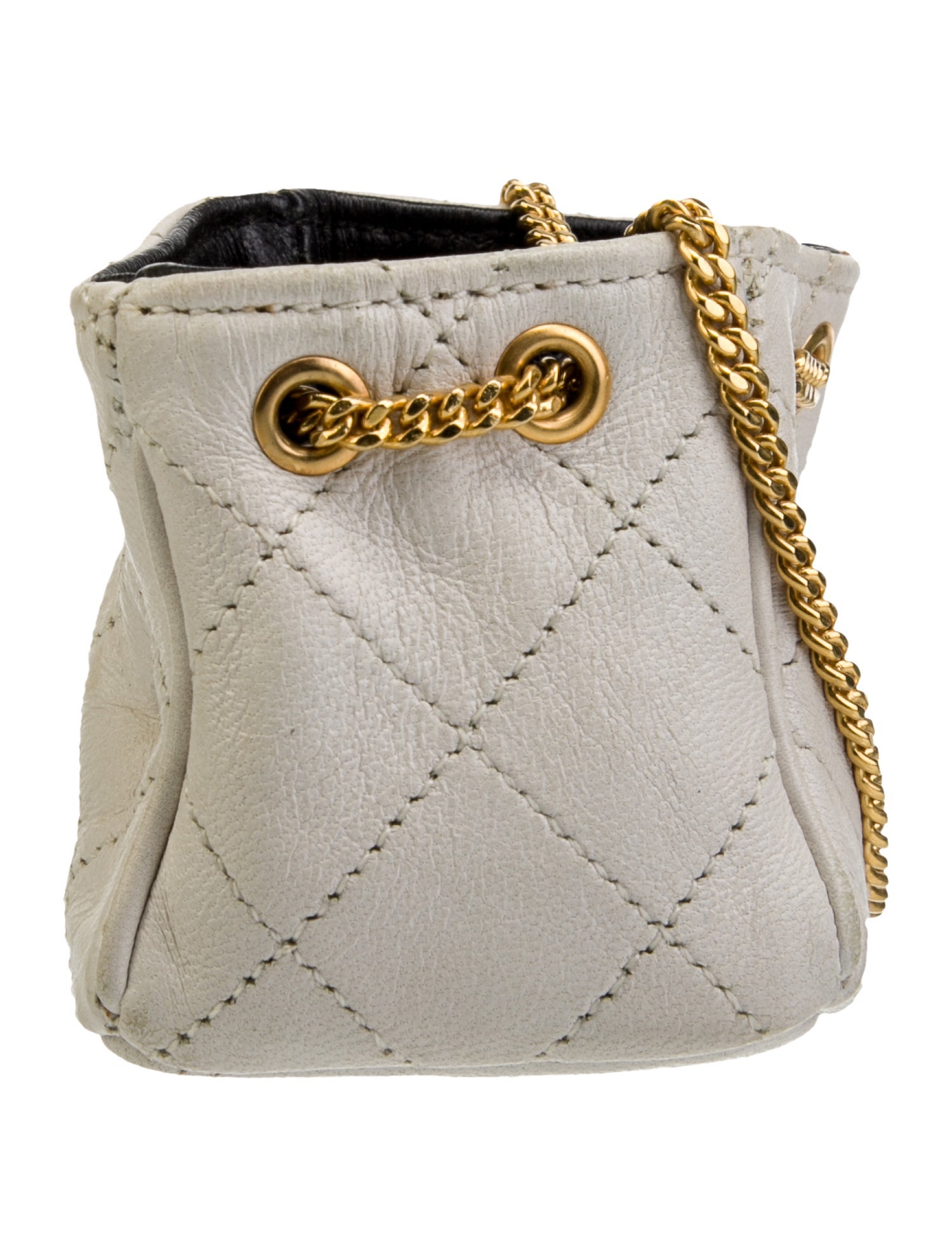 Chanel Vintage Micro Metallic Drawstring Pouch - Neutrals Mini Bags ...