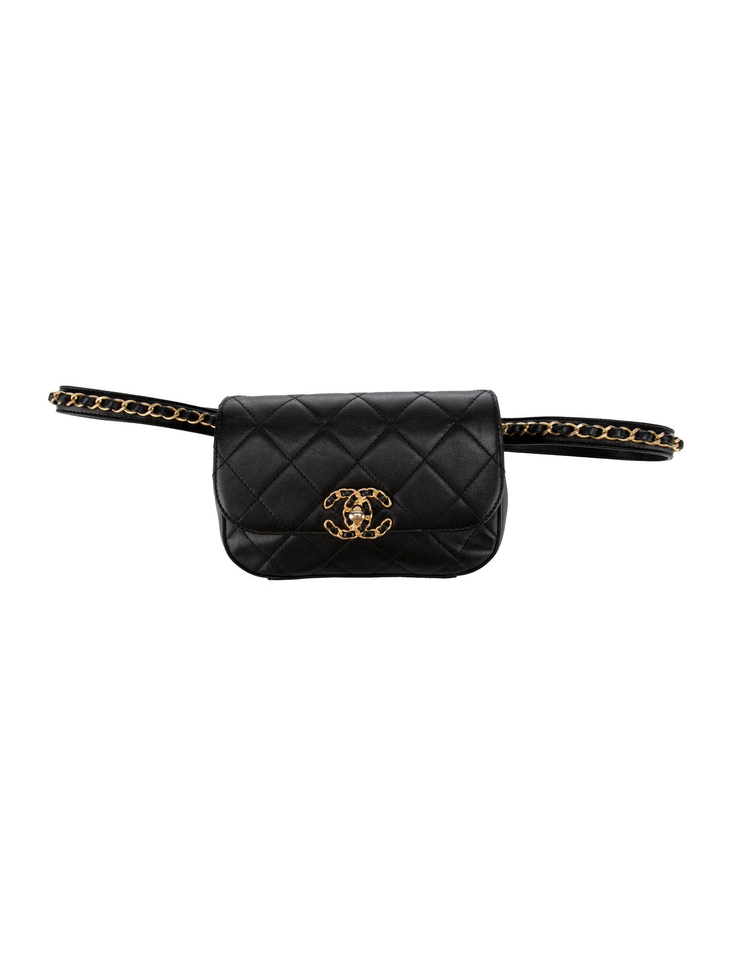 Chanel Chain Infinity Waist Bag - Black Waist Bags, Handbags ...