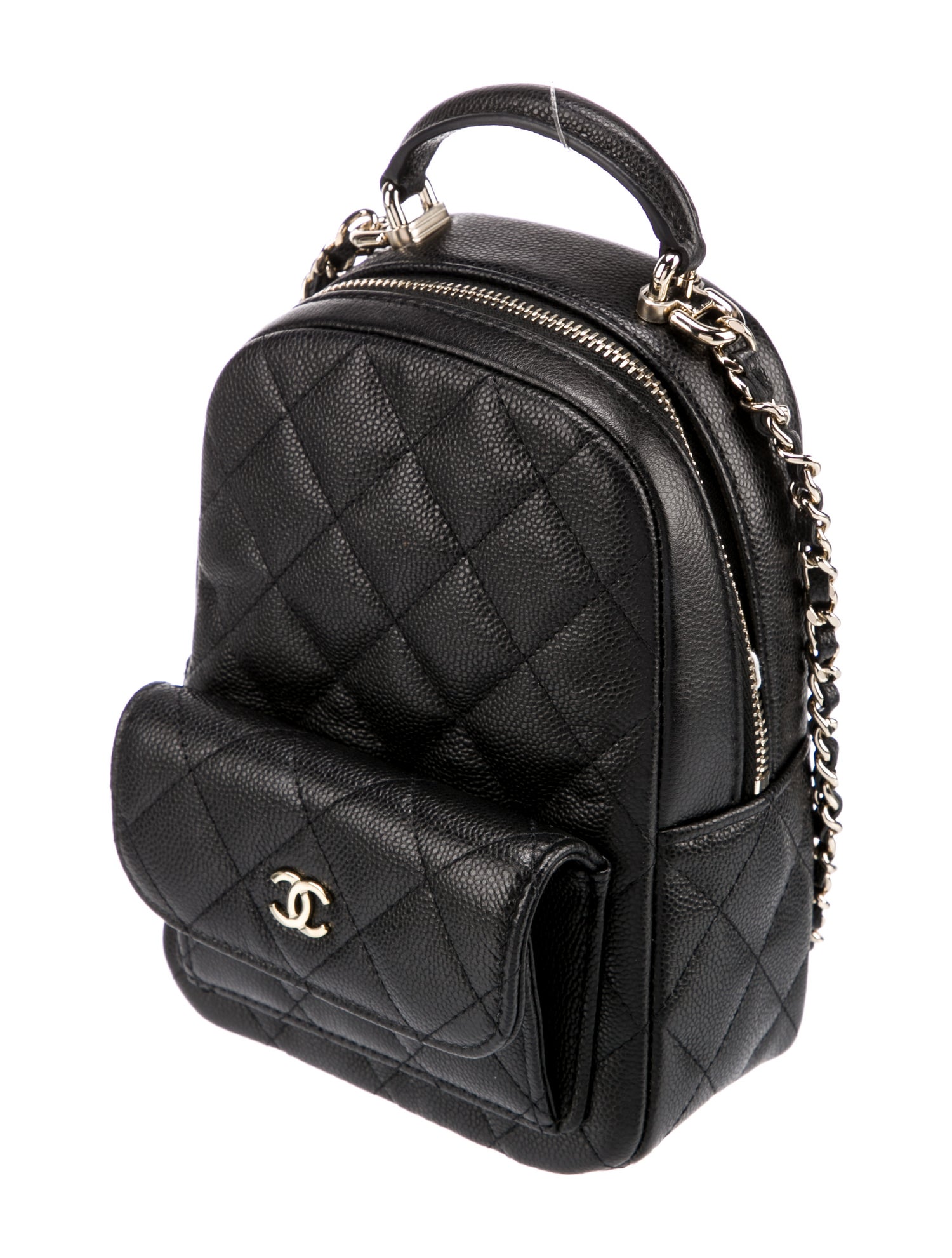 Chanel 2024 Mini Caviar Backpack - Black Backpacks, Handbags ...