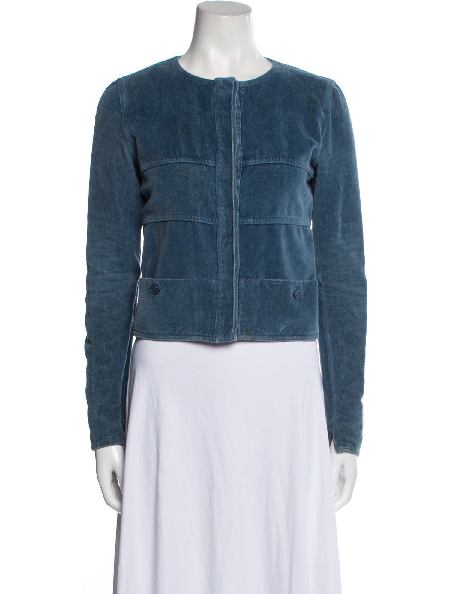 Chanel 2002 Denim Jacket - Blue Jackets, Clothing - CHA1013901 | The ...