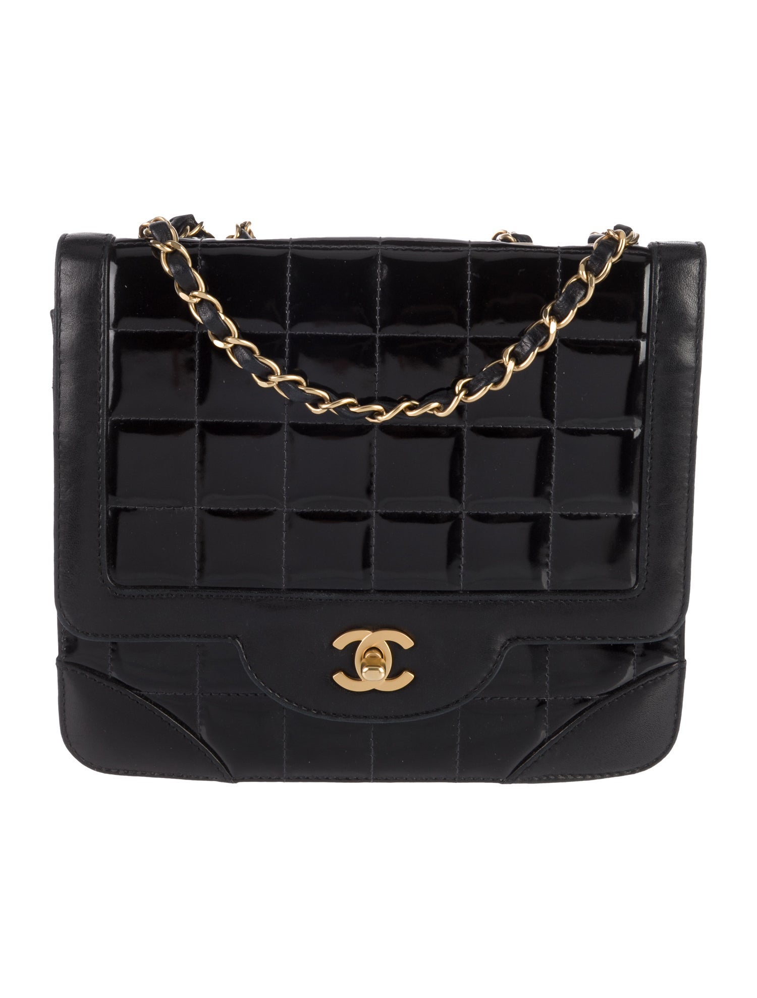 Chanel Square Quilt Flap Bag - Black Shoulder Bags, Handbags ...