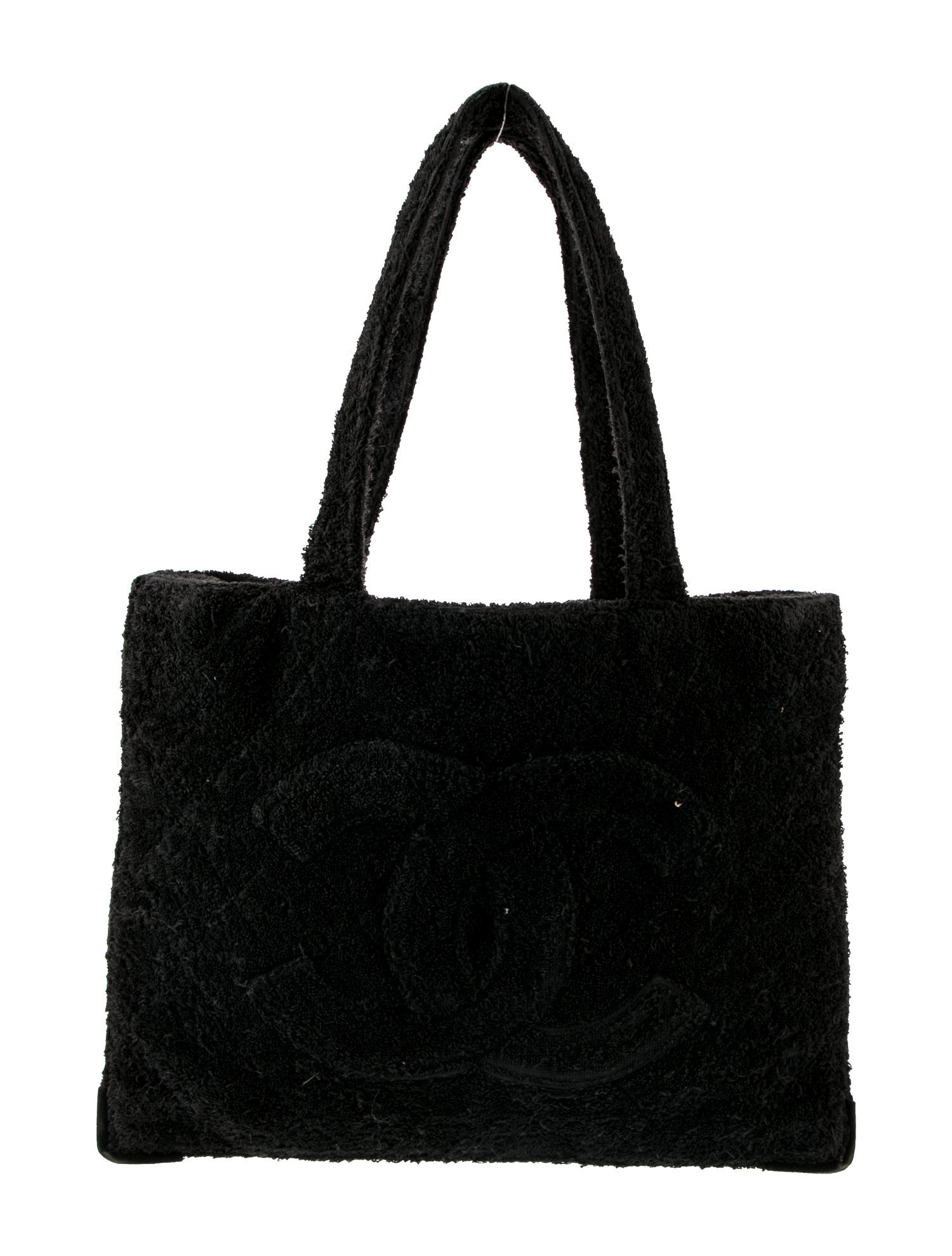 Chanel Terry Cloth CC Tote - Black Totes, Handbags - CHA1014756 | The ...