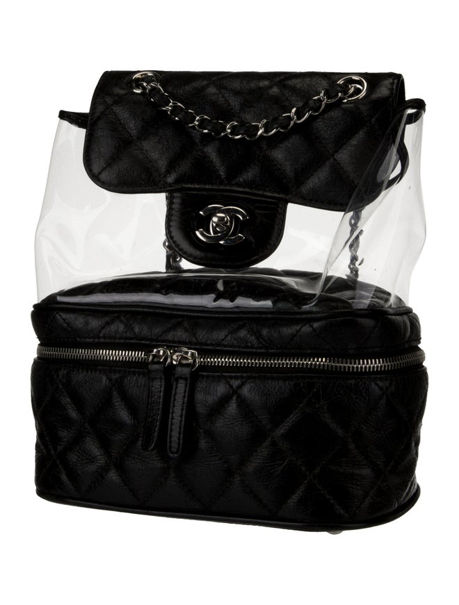 Chanel PVC Aquarium Backpack - Black Backpacks, Handbags - CHA1015654 ...
