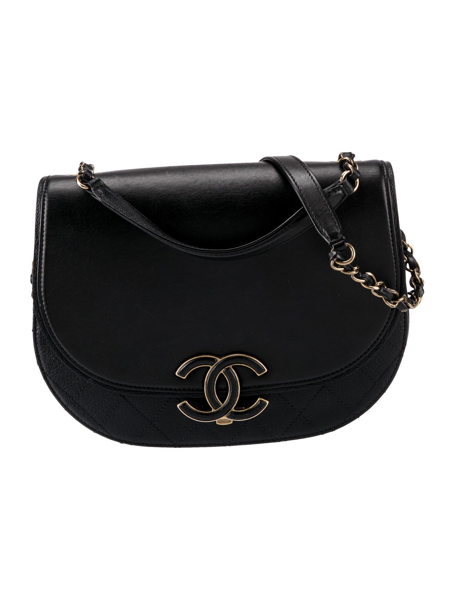 Chanel Medium Coco Curve Flap Bag - Black Crossbody Bags, Handbags ...