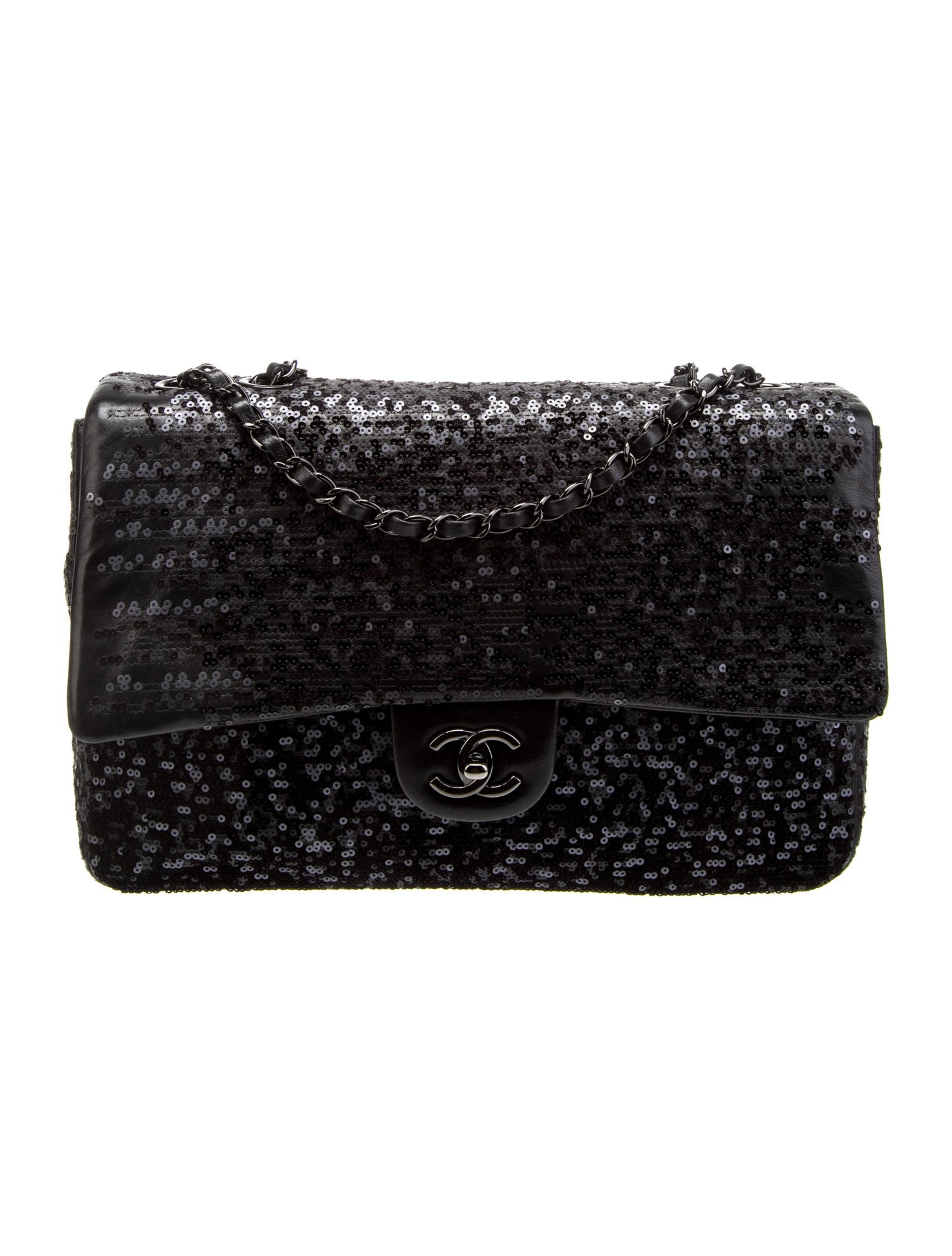 Chanel Jumbo Moonlight on the Water Flap - Black Shoulder Bags ...