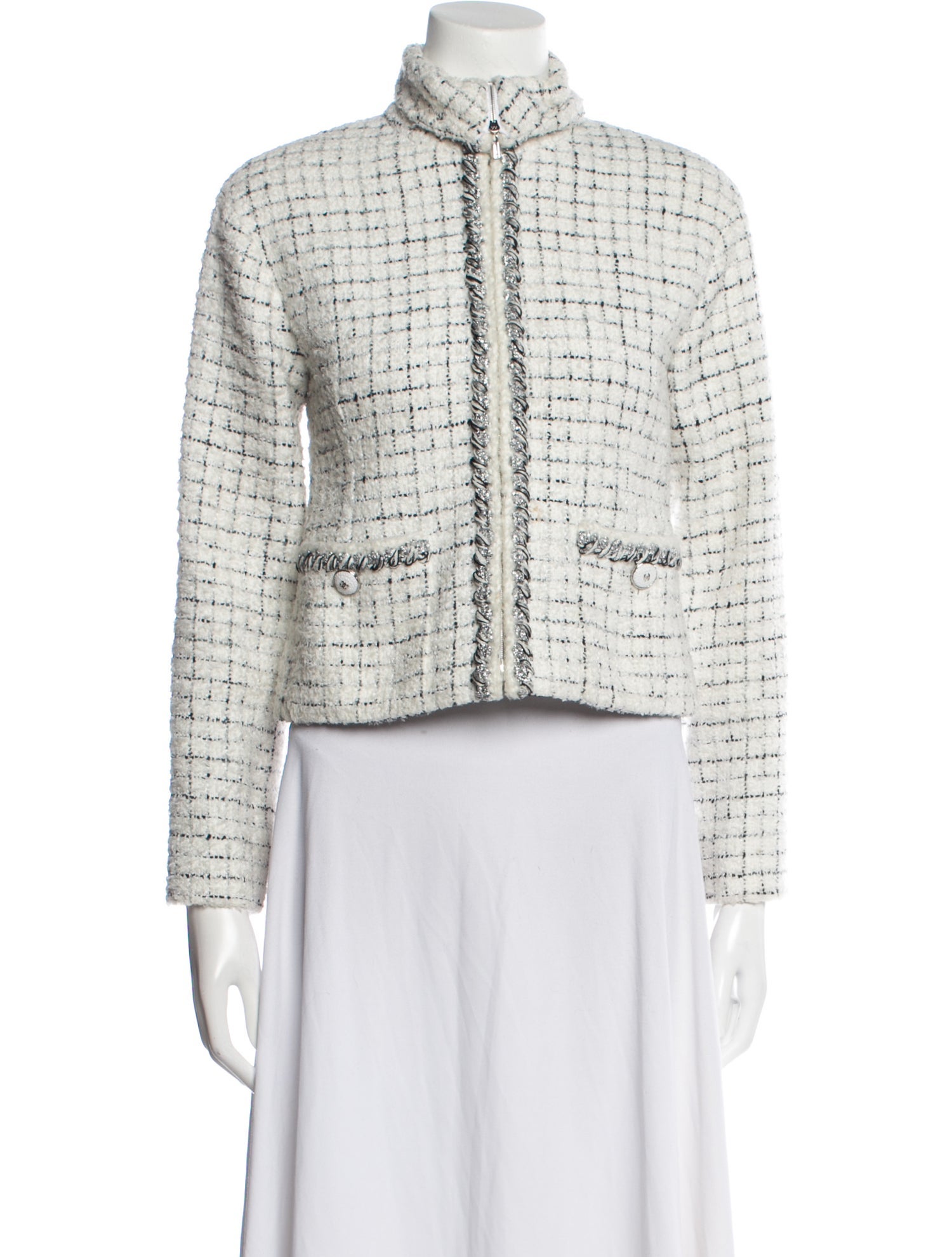 Chanel 2023 Tweed Pattern Bolero - Pink Jackets, Clothing - CHA1089209 ...