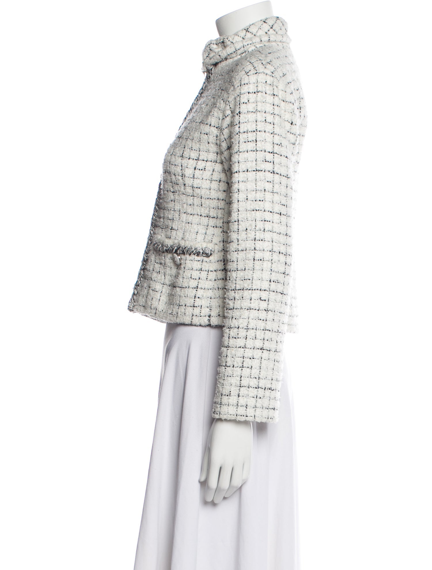 Chanel 2023 Tweed Pattern Bolero - Pink Jackets, Clothing - CHA1089209 ...