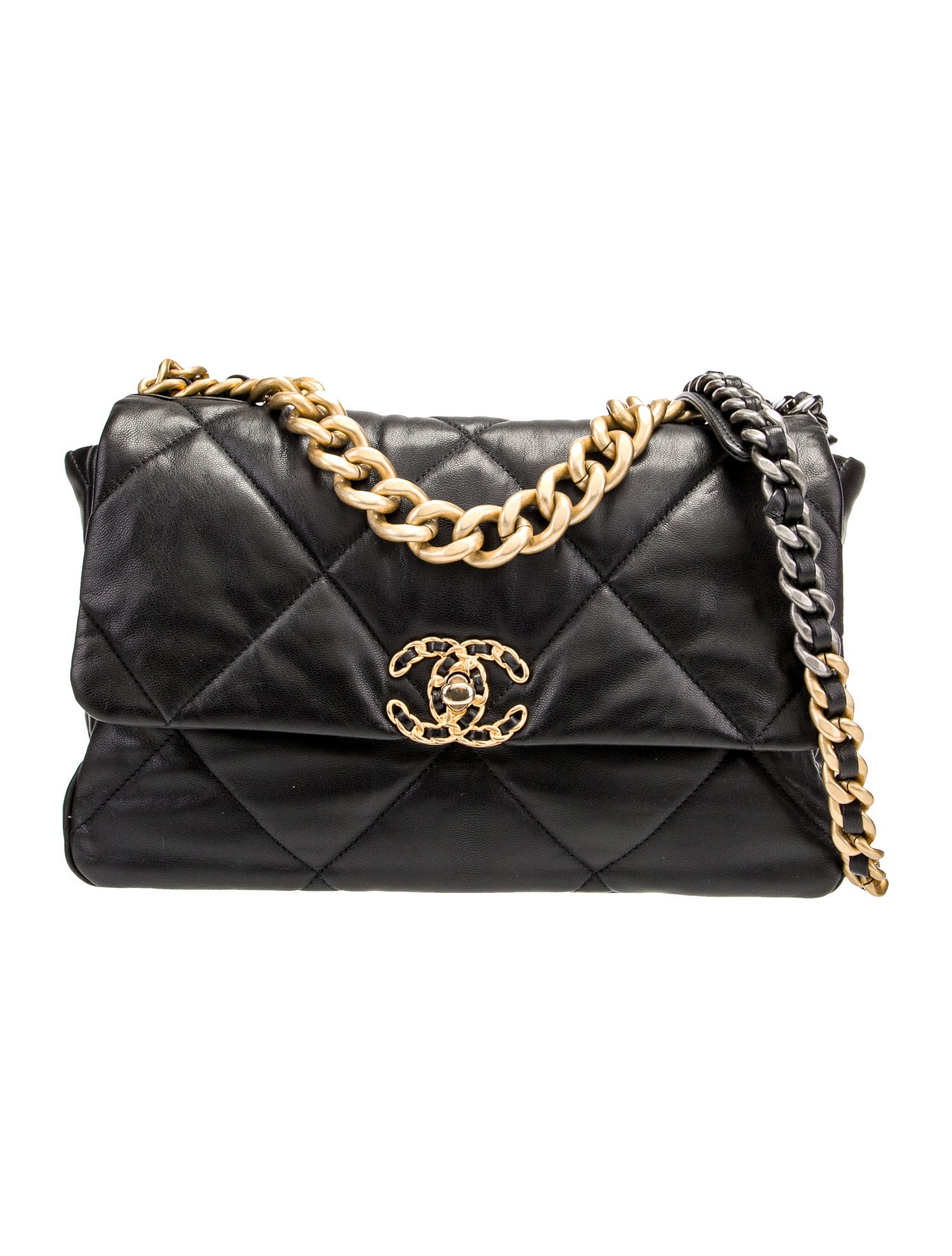 Chanel Large 19 Flap Bag - Black Shoulder Bags, Handbags - CHA1019928 ...