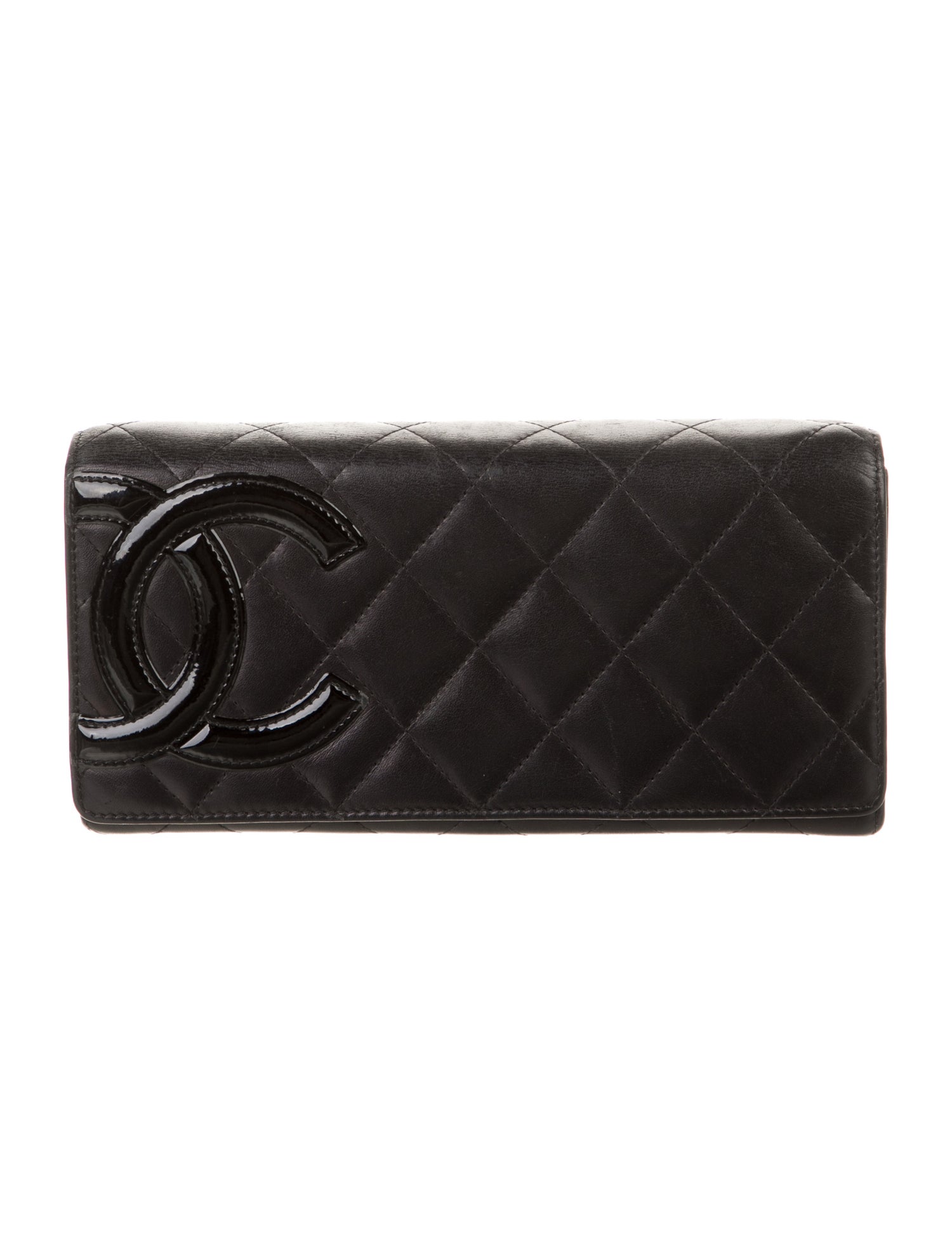 Chanel 2011 Interlocking CC Logo Continental Wallet - Black Wallets ...