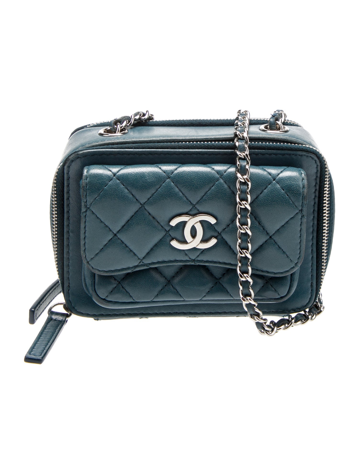 Chanel Pocket Box Camera Bag - Blue Shoulder Bags, Handbags ...